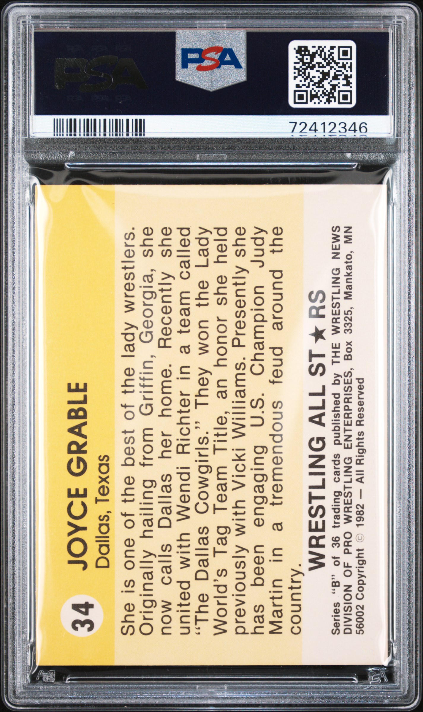Non-Sports - 1982 Wrestling All Stars Series B: Schwang17 Set Image Gallery