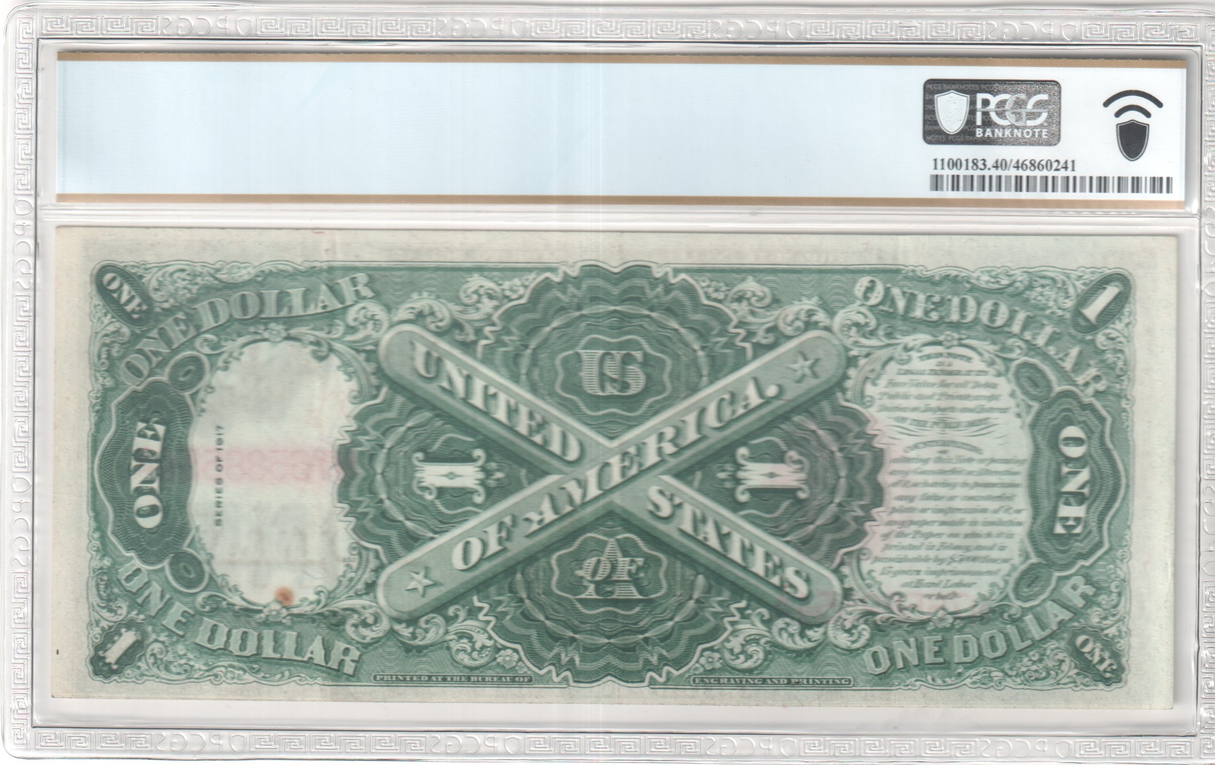 PCGS Certificate Verification Banknote Details for Cert #46860241