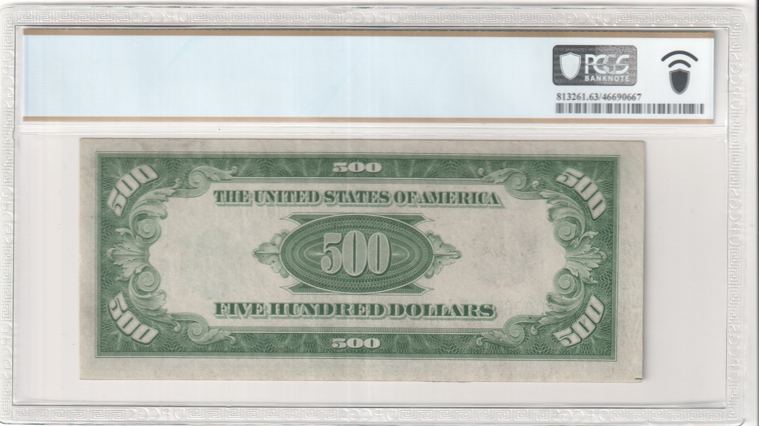 Fr. 2201-J 1934 $500 DGS (Blue-Green) Federal Reserve Note Kansas City ...