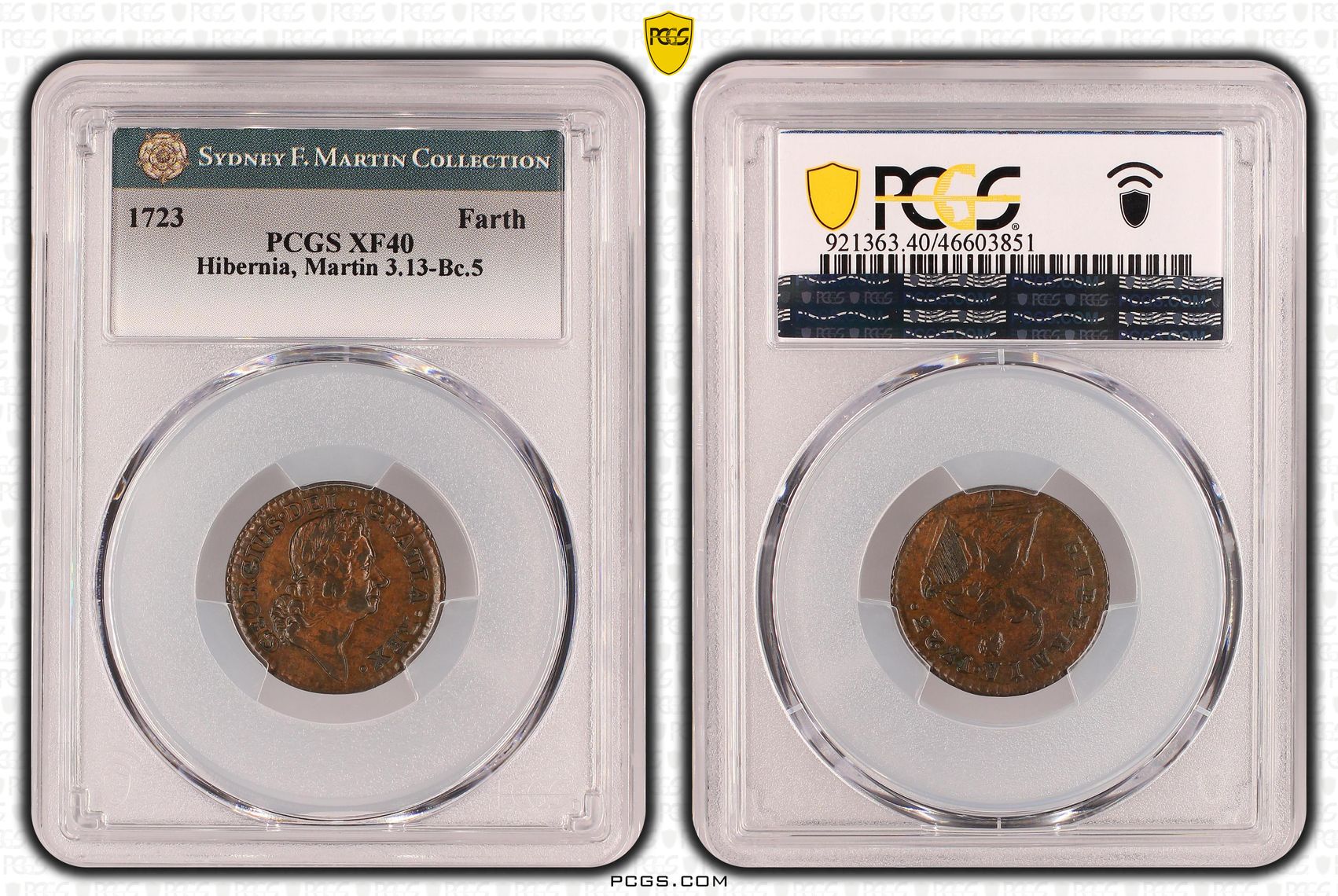 PCGS Certificate Verification Coin Details for Cert #46603851