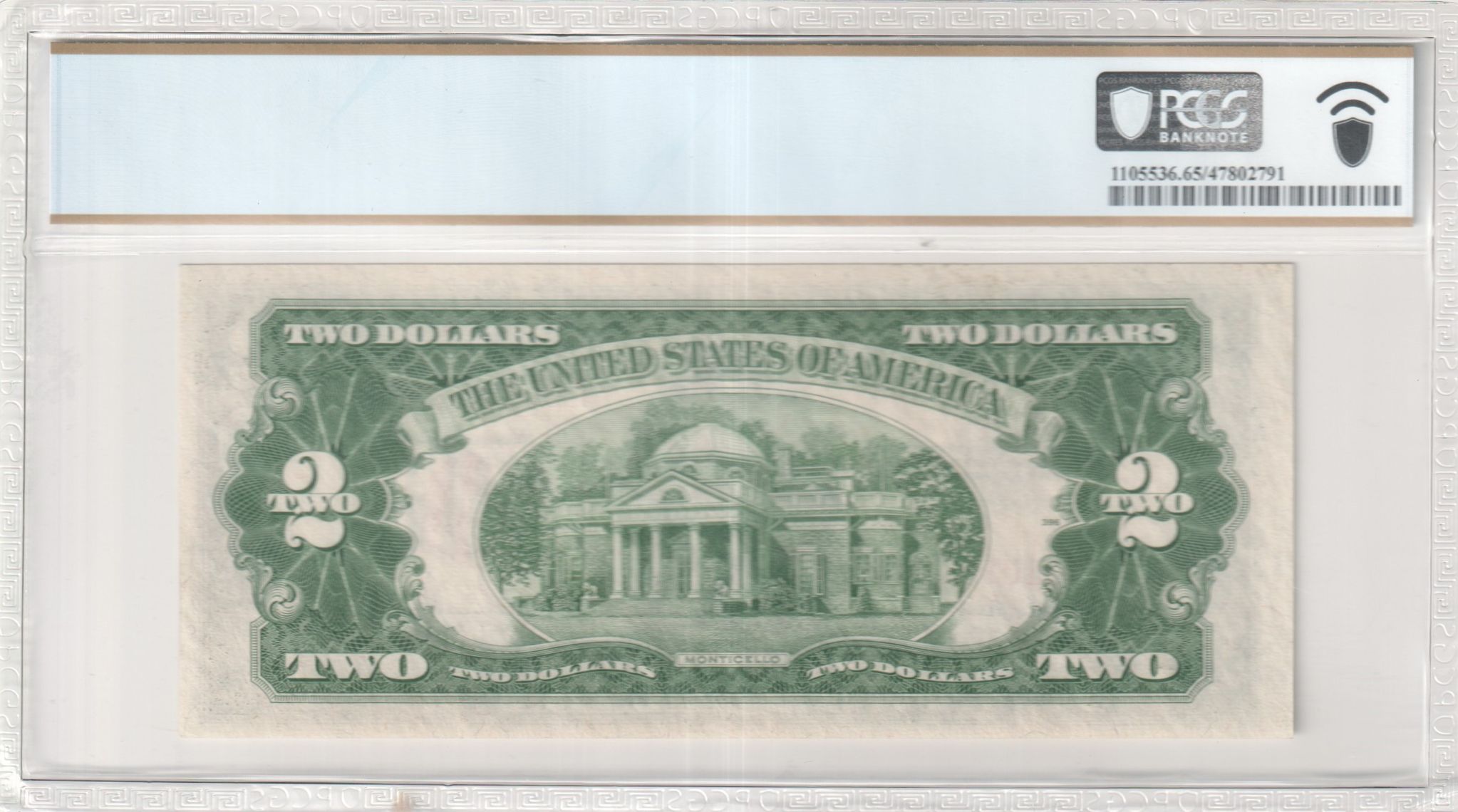 PCGS Certificate Verification Banknote Details for Cert #47802791
