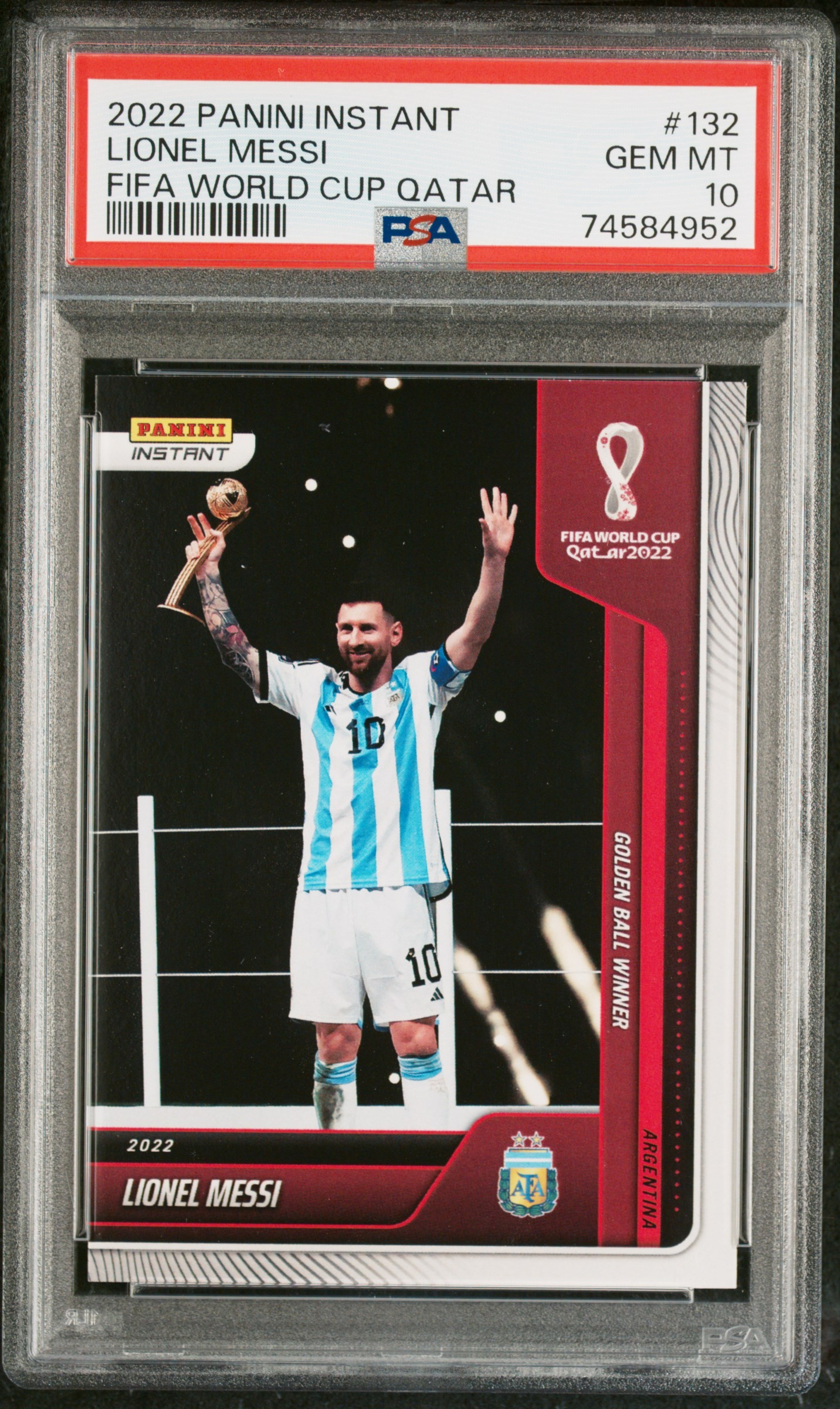 2022 LIONEL MESSI PANINI INSTANT FIFA WORLD CUP QATAR FIFA WORLD CUP ...