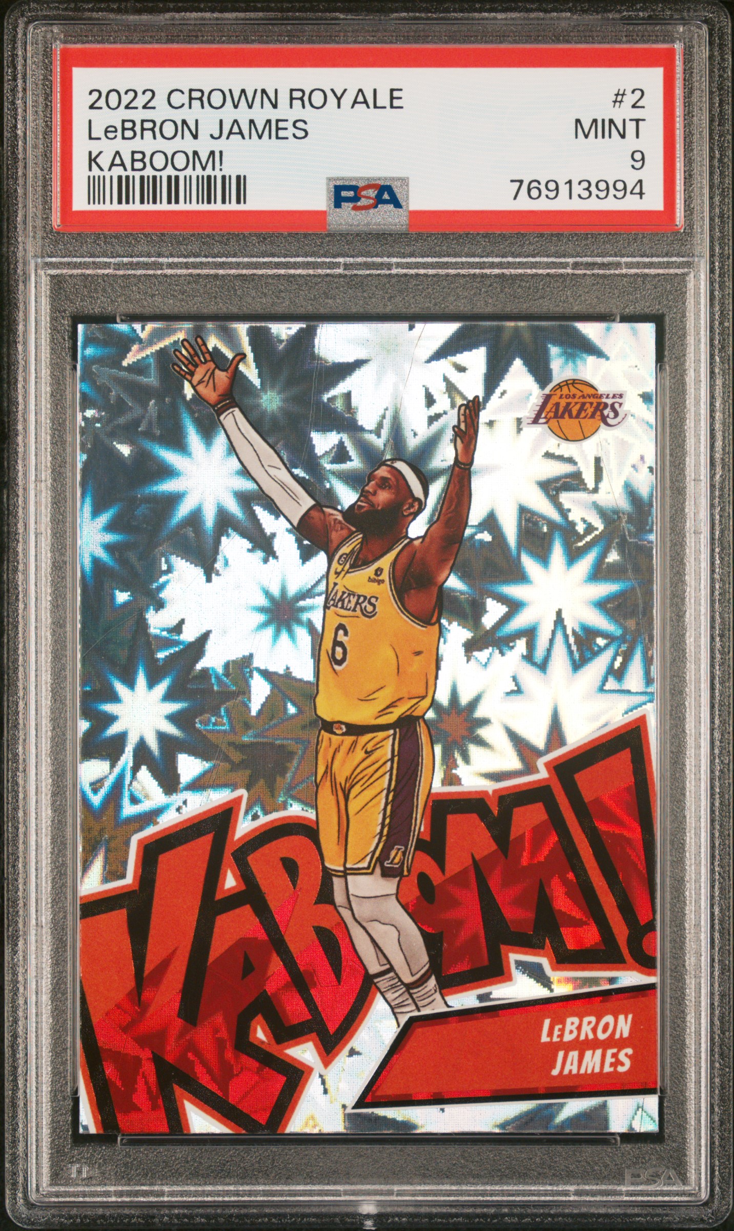 2022 LeBRON JAMES PANINI CROWN ROYALE KABOOM! KABOOM! | Veriswap