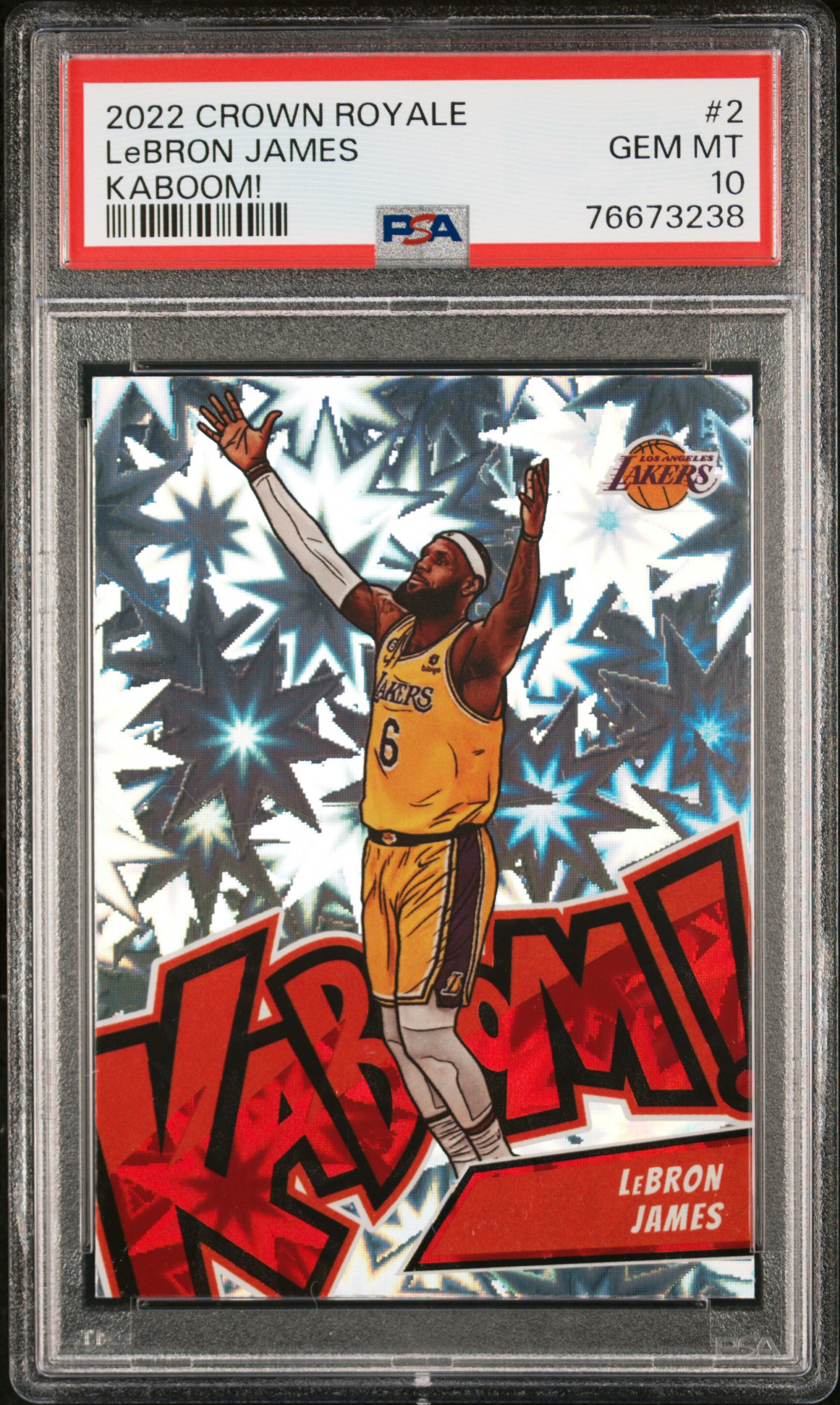 2022 LeBRON JAMES PANINI CROWN ROYALE KABOOM! KABOOM! | Veriswap