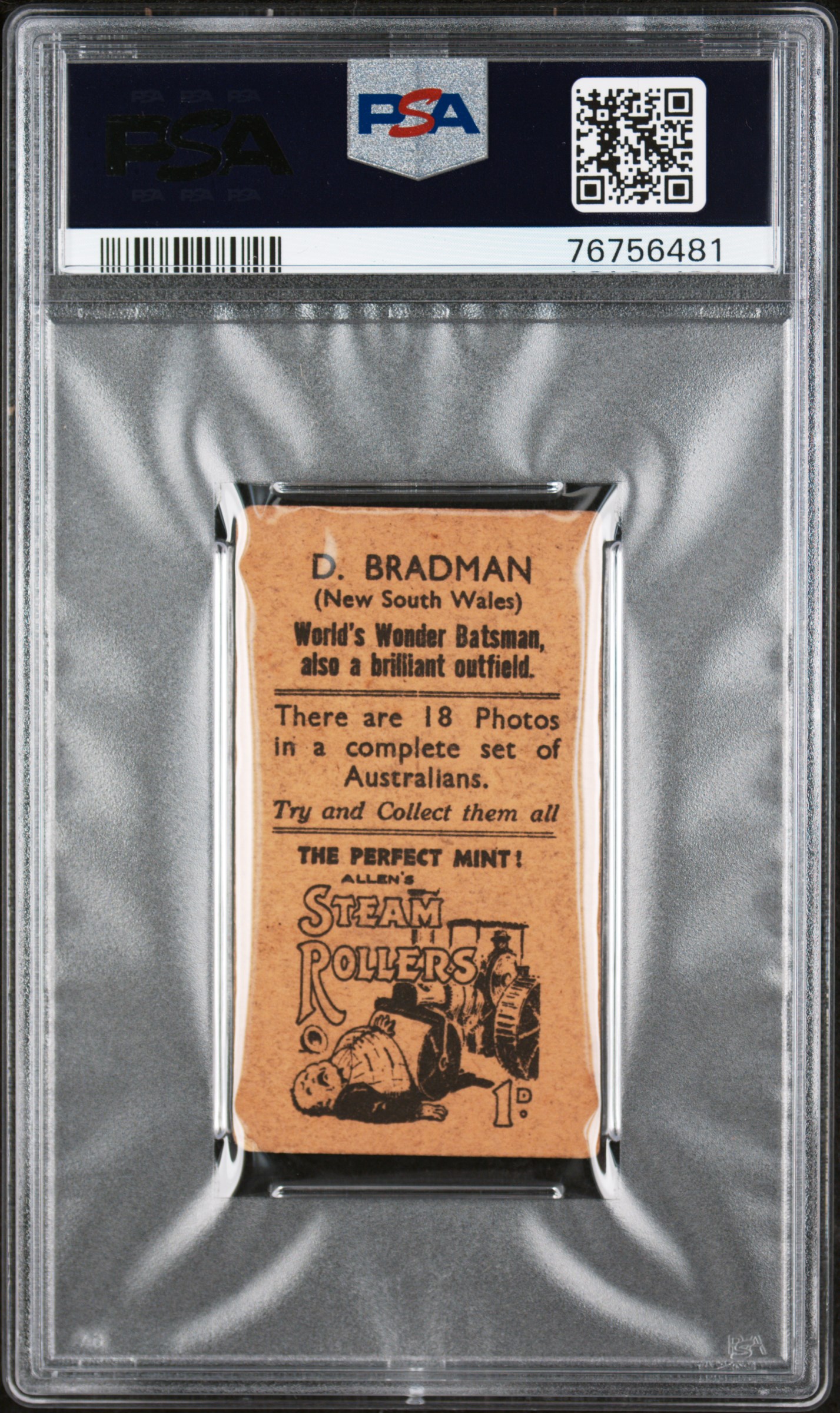 Misc Sports - Donald (Don) Bradman Master Set - Cricket: Kenrich Co.'s Don Bradman Master Set ...