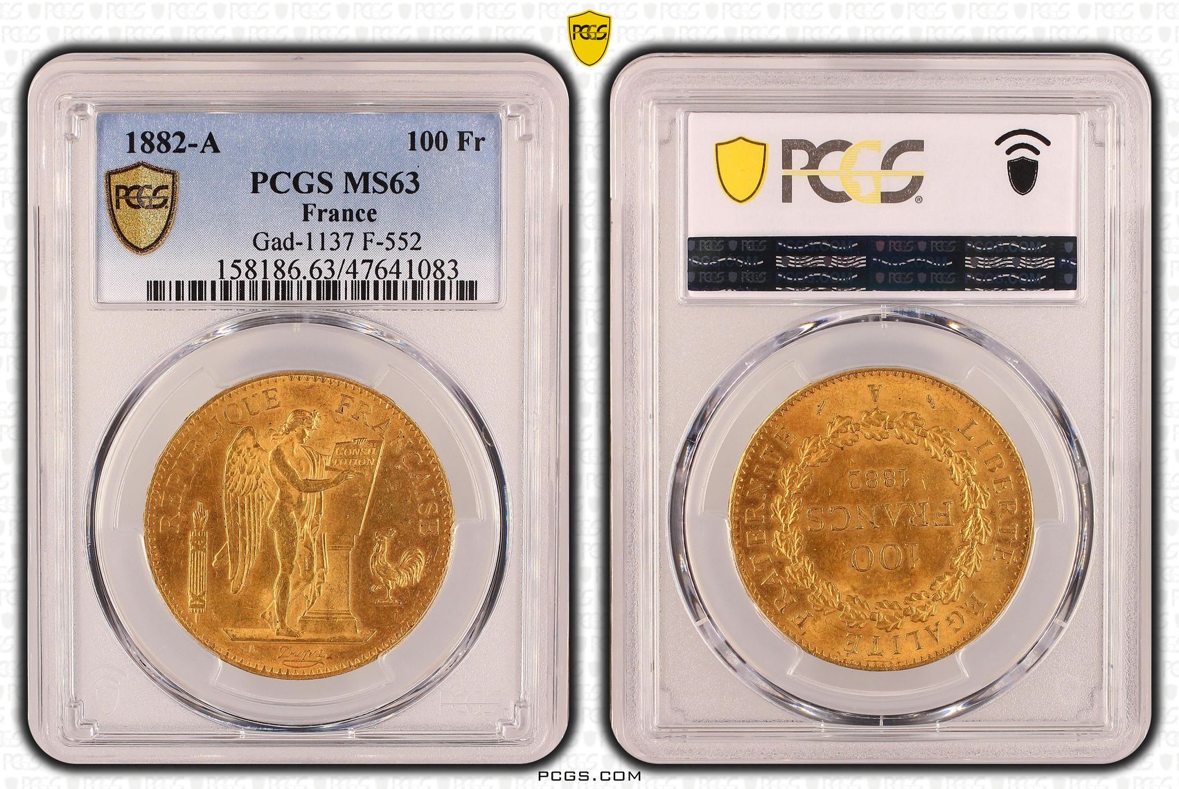 PCGS Certificate Verification Coin Details for Cert #47641083