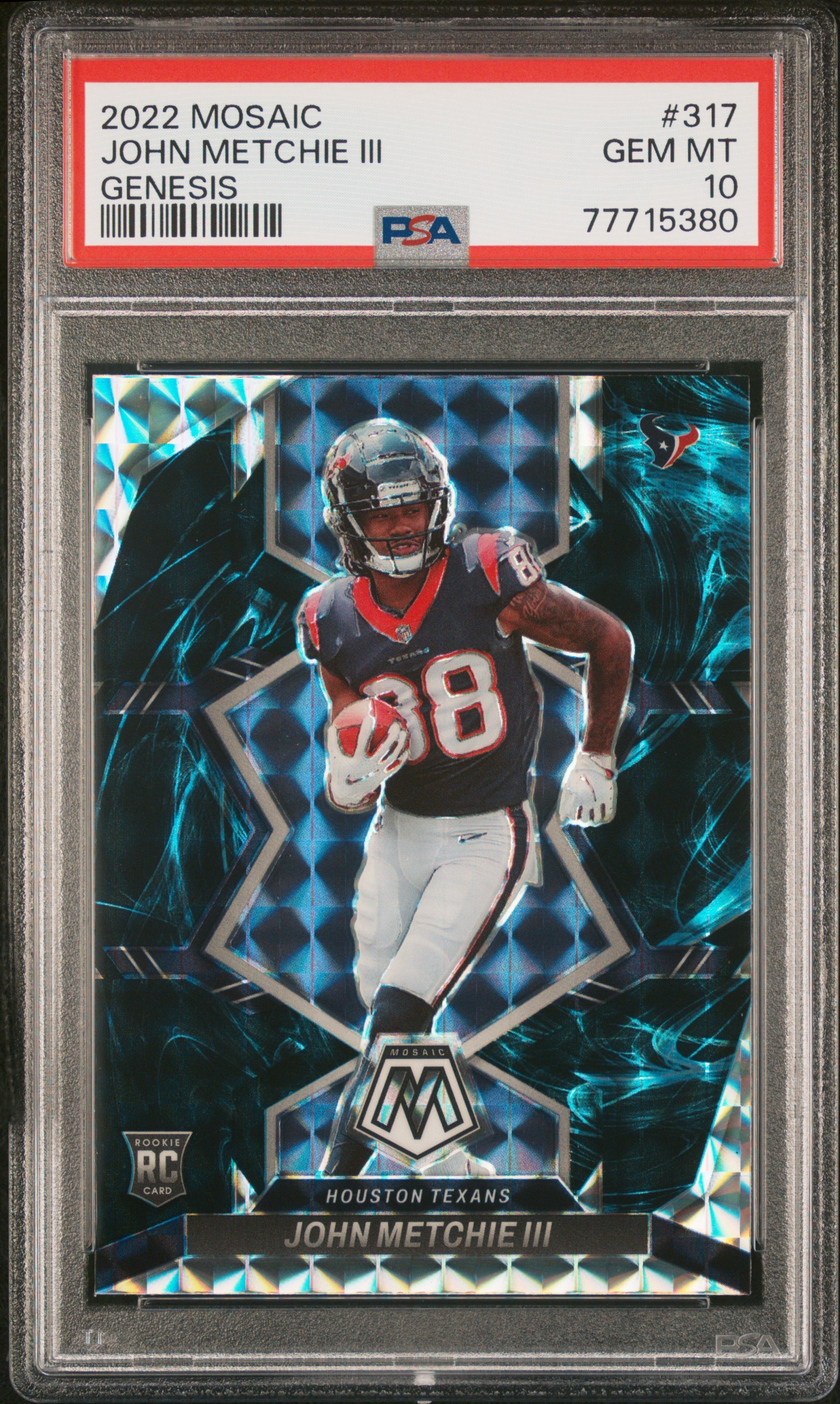 John Metchie III 2022 Mosaic #317 Genesis /(SSP) PSA 10 Price Guide ...