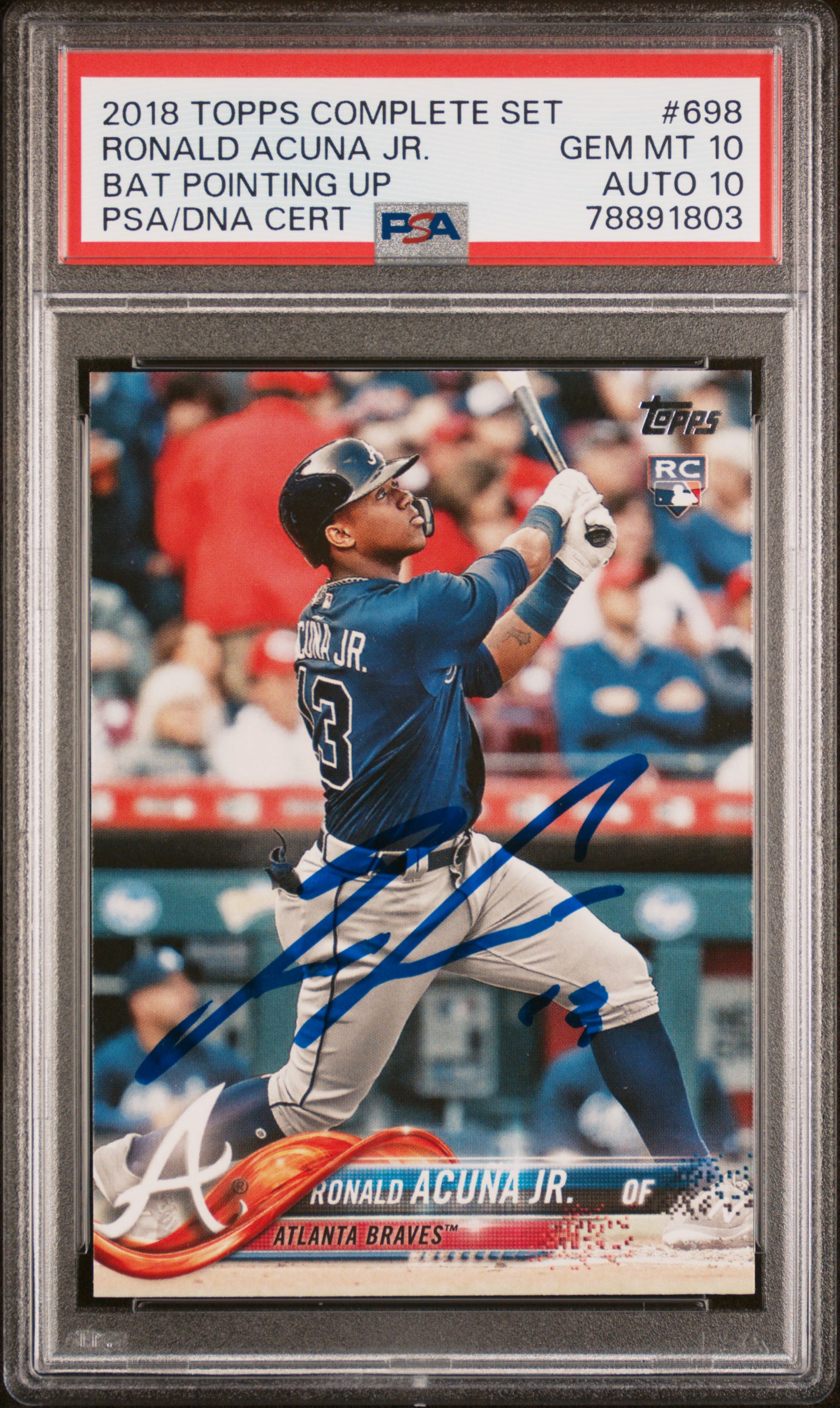 2018 RONALD ACUNA JR. TOPPS COMPLETE SET BAT POINTING UP | Veriswap