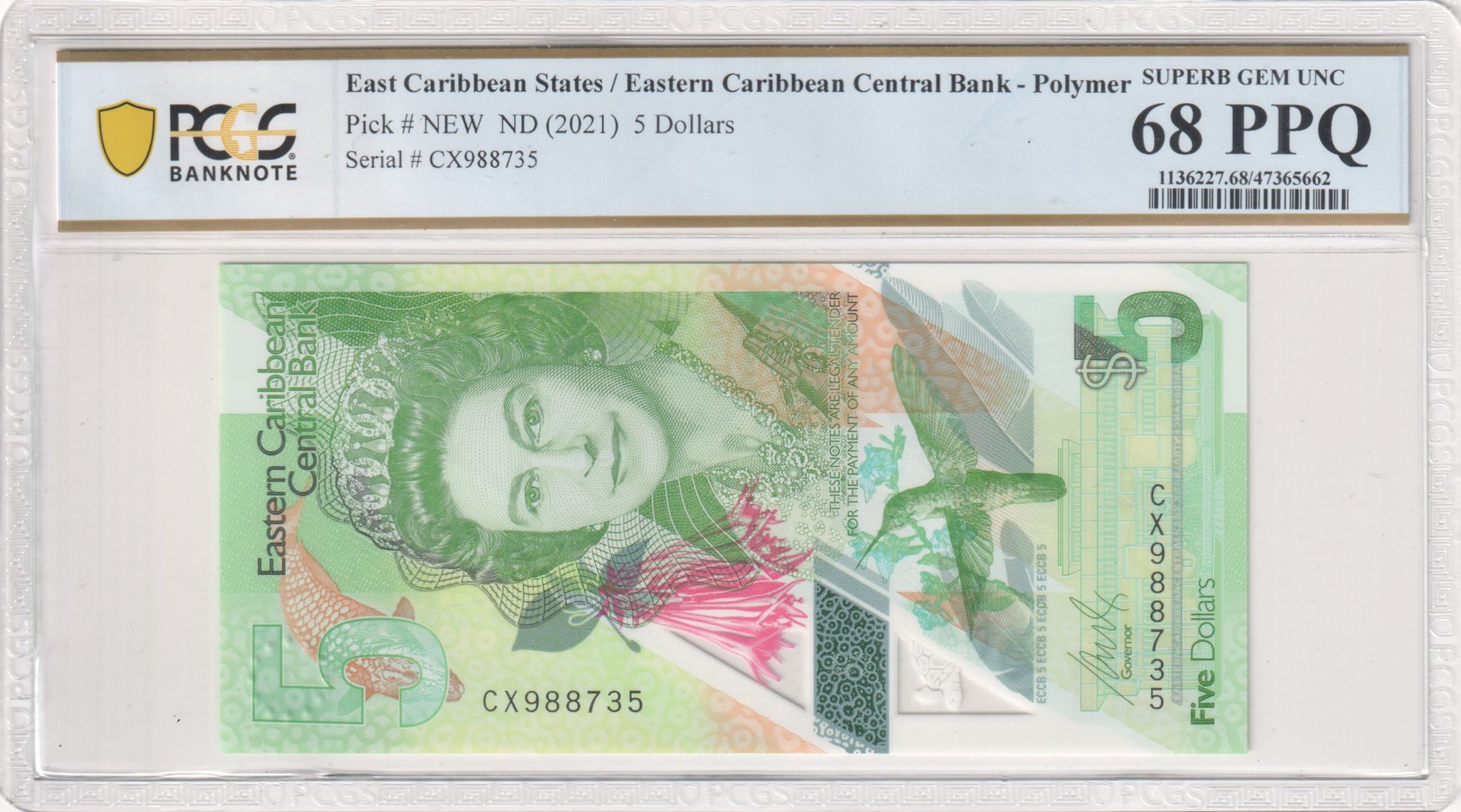 PCGS Certificate Verification Banknote Details for Cert #47365662