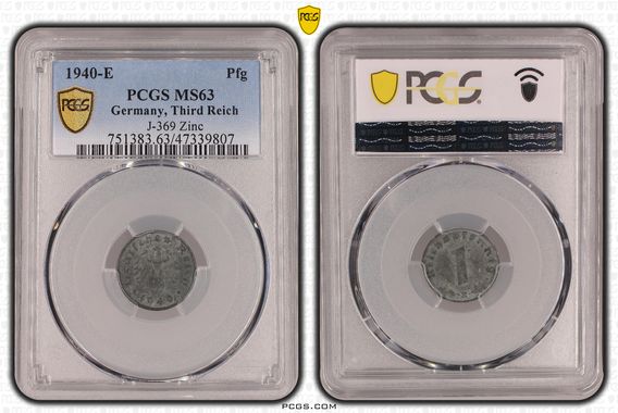 PCGS Certificate Verification Coin Details for Cert #47339807
