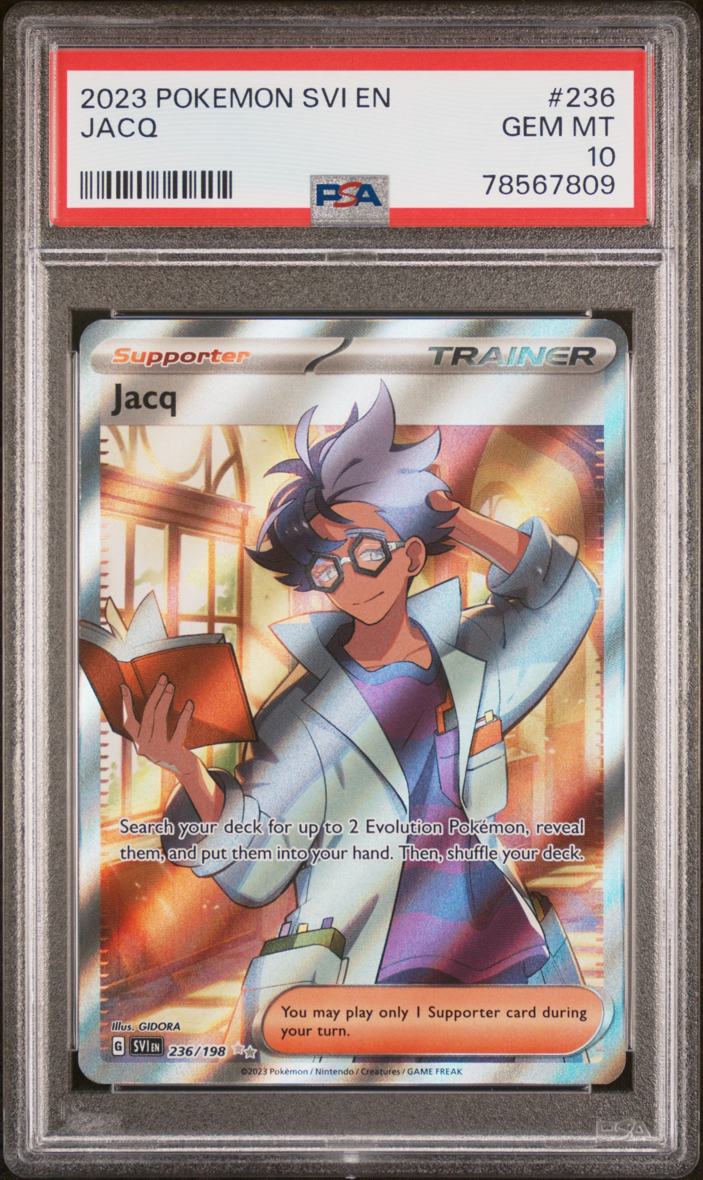 Jacq 2023 Scarlet & Violet #236/198 Ultra Rare (Full Art) PSA 10 Price ...