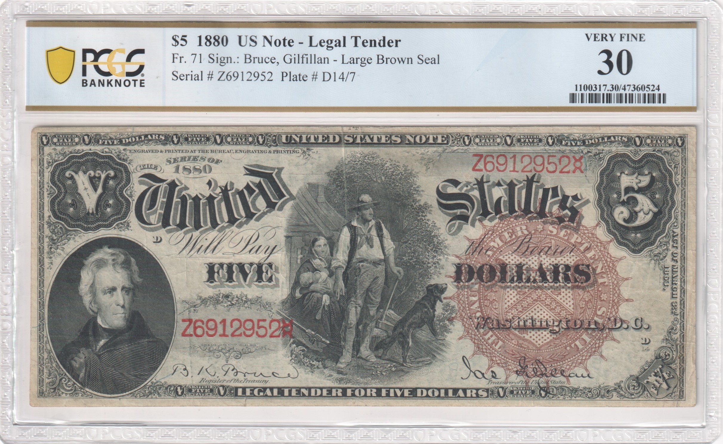 PCGS Certificate Verification Banknote Details for Cert #47360524