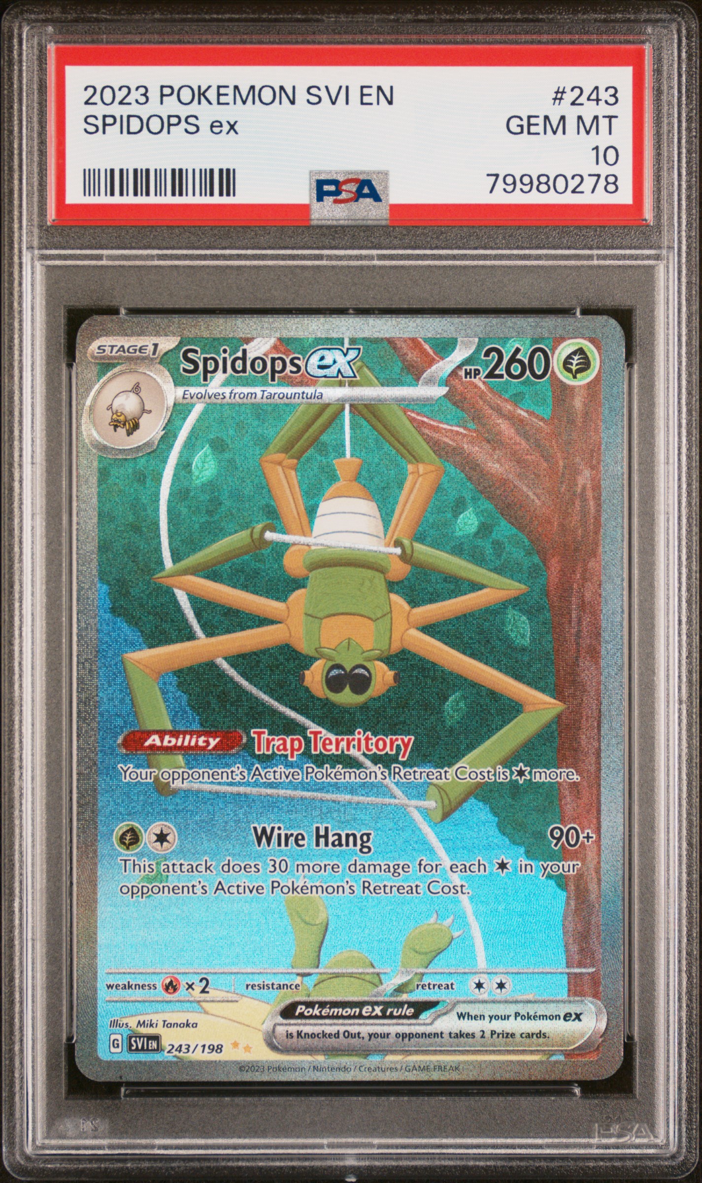 Spidops ex 2023 Scarlet & Violet #243/198 Special Illustration Rare ...