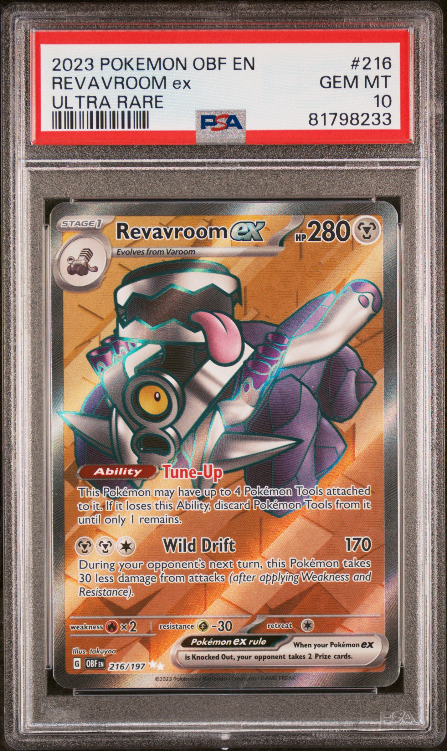 Revavroom ex 2023 Scarlet & Violet: Obsidian Flames #216/197 Ultra Rare ...