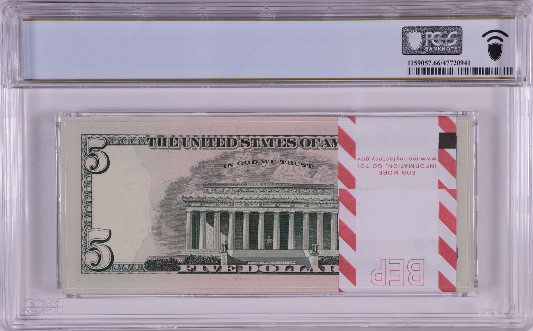 PCGS Certificate Verification Banknote Details for Cert #47720941