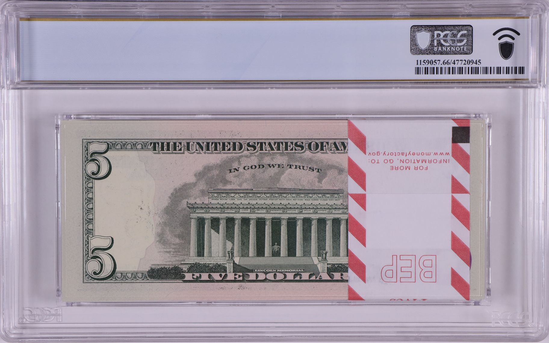 PCGS Certificate Verification Banknote Details for Cert #47720945