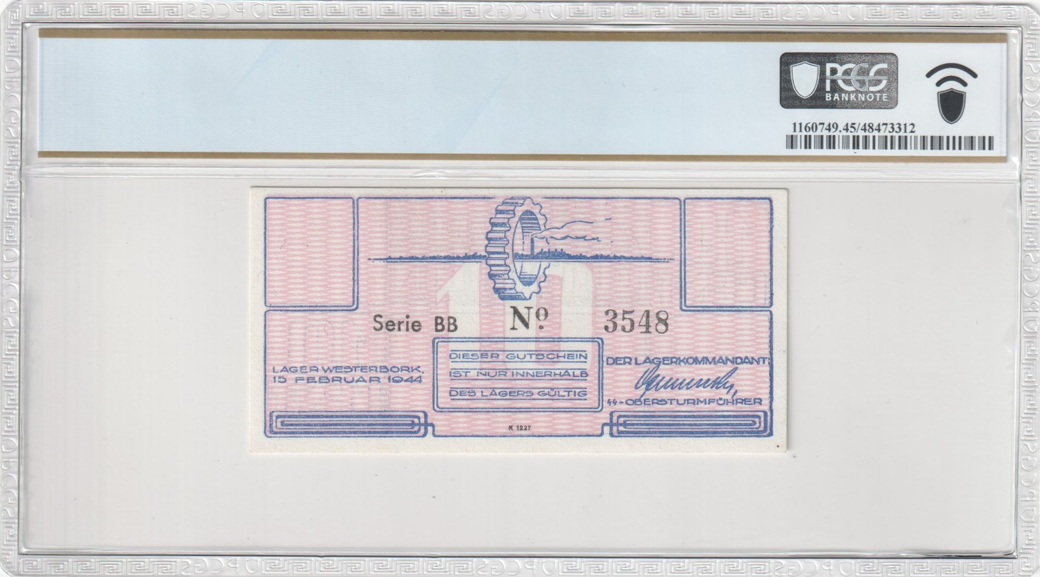 PCGS Certificate Verification Banknote Details for Cert #48473312
