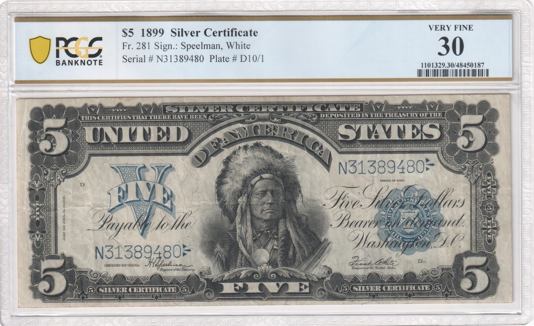 PCGS Certificate Verification Banknote Details for Cert #48450187
