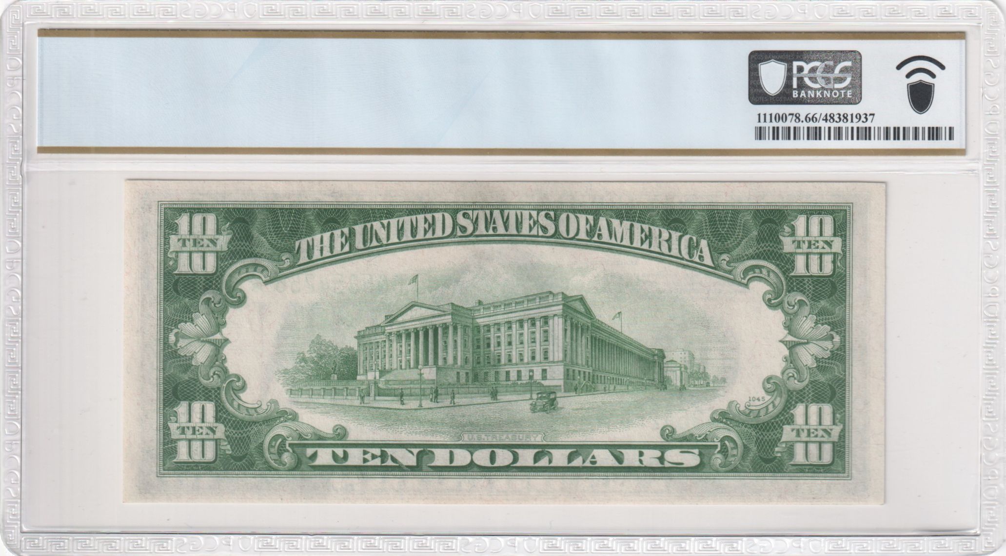 PCGS Certificate Verification Banknote Details for Cert #48381937