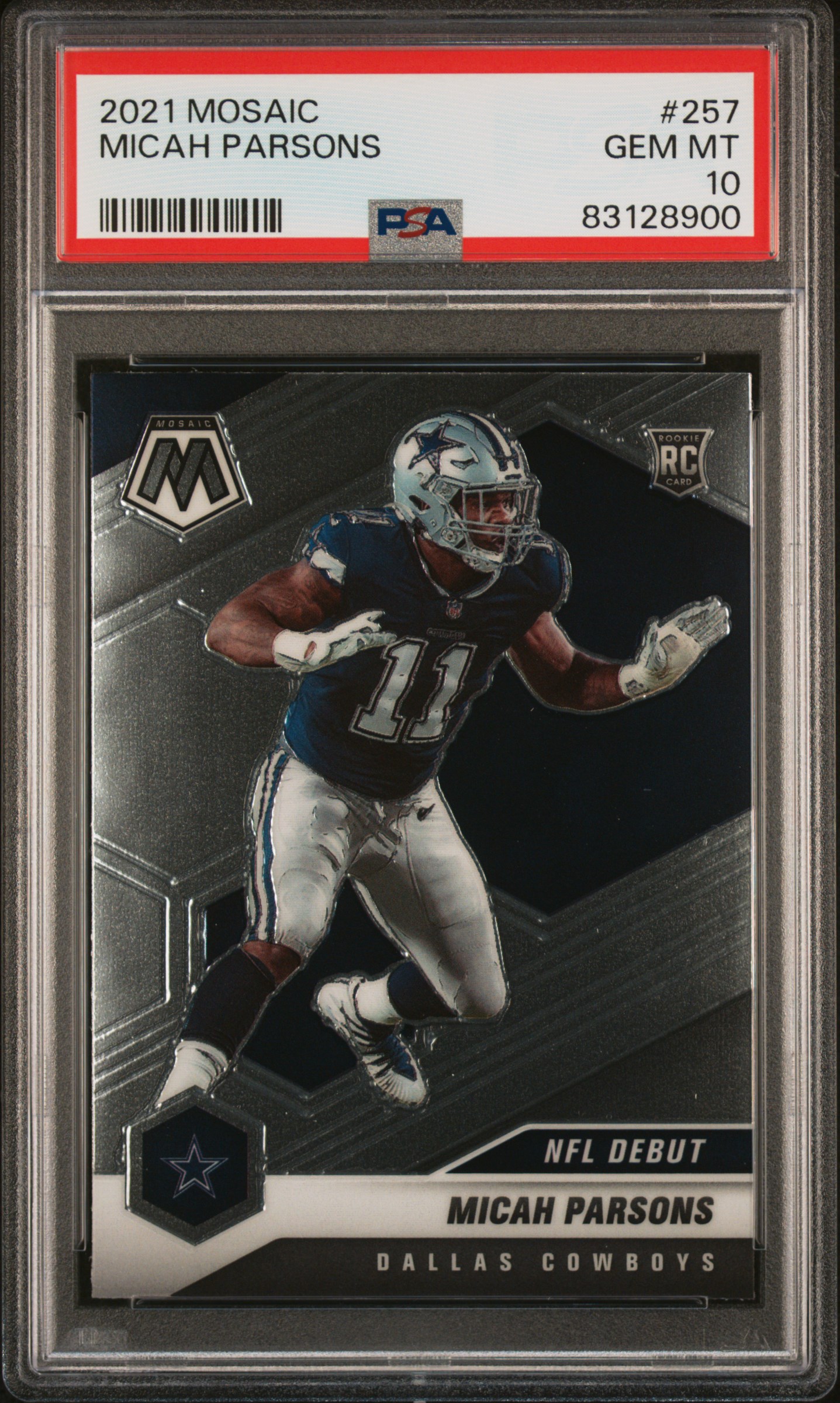 Micah Parsons 2021 Mosaic #257 NFL Debut Price Guide - Sports Card Investor