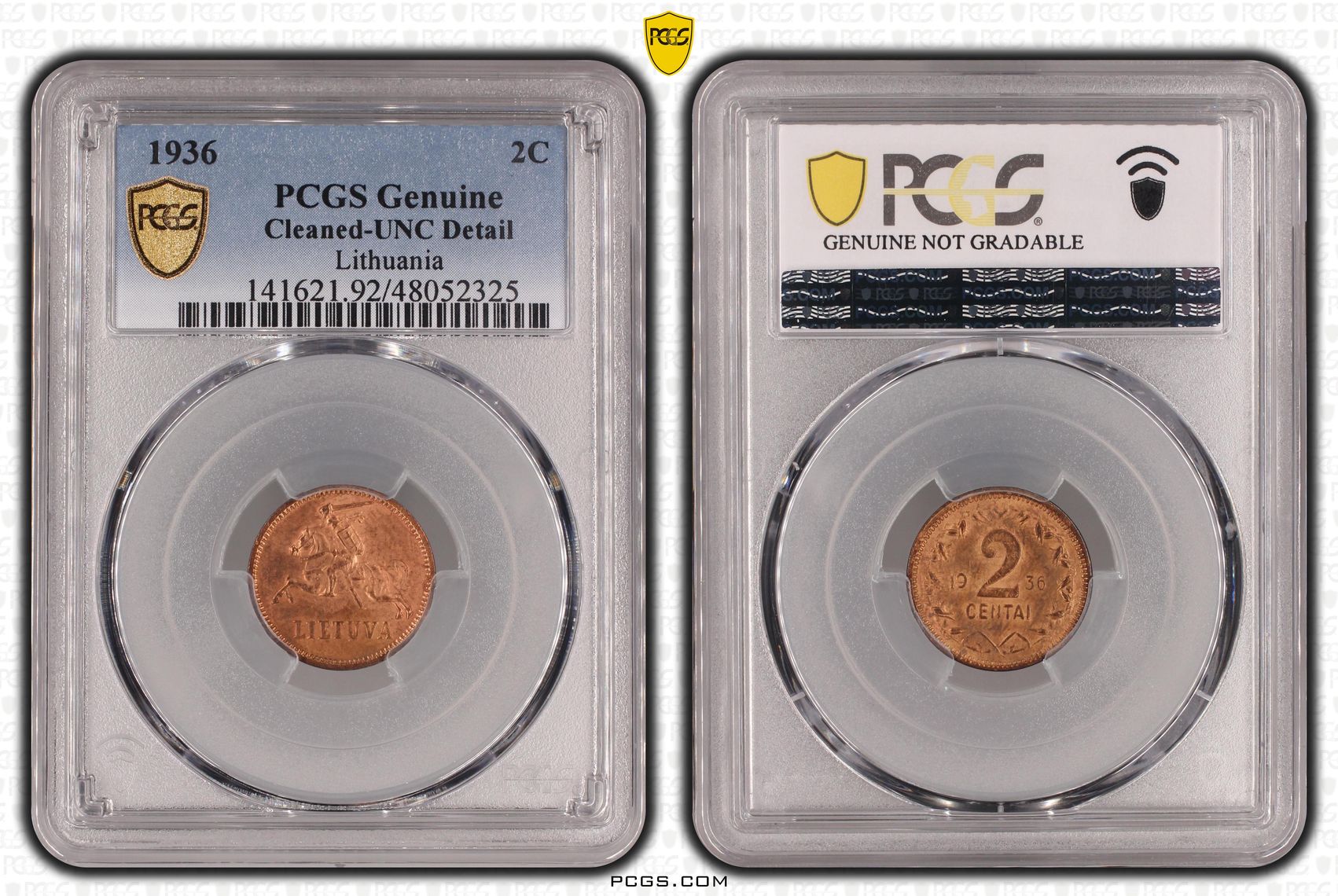 PCGS Certificate Verification Coin Details for Cert #48052325