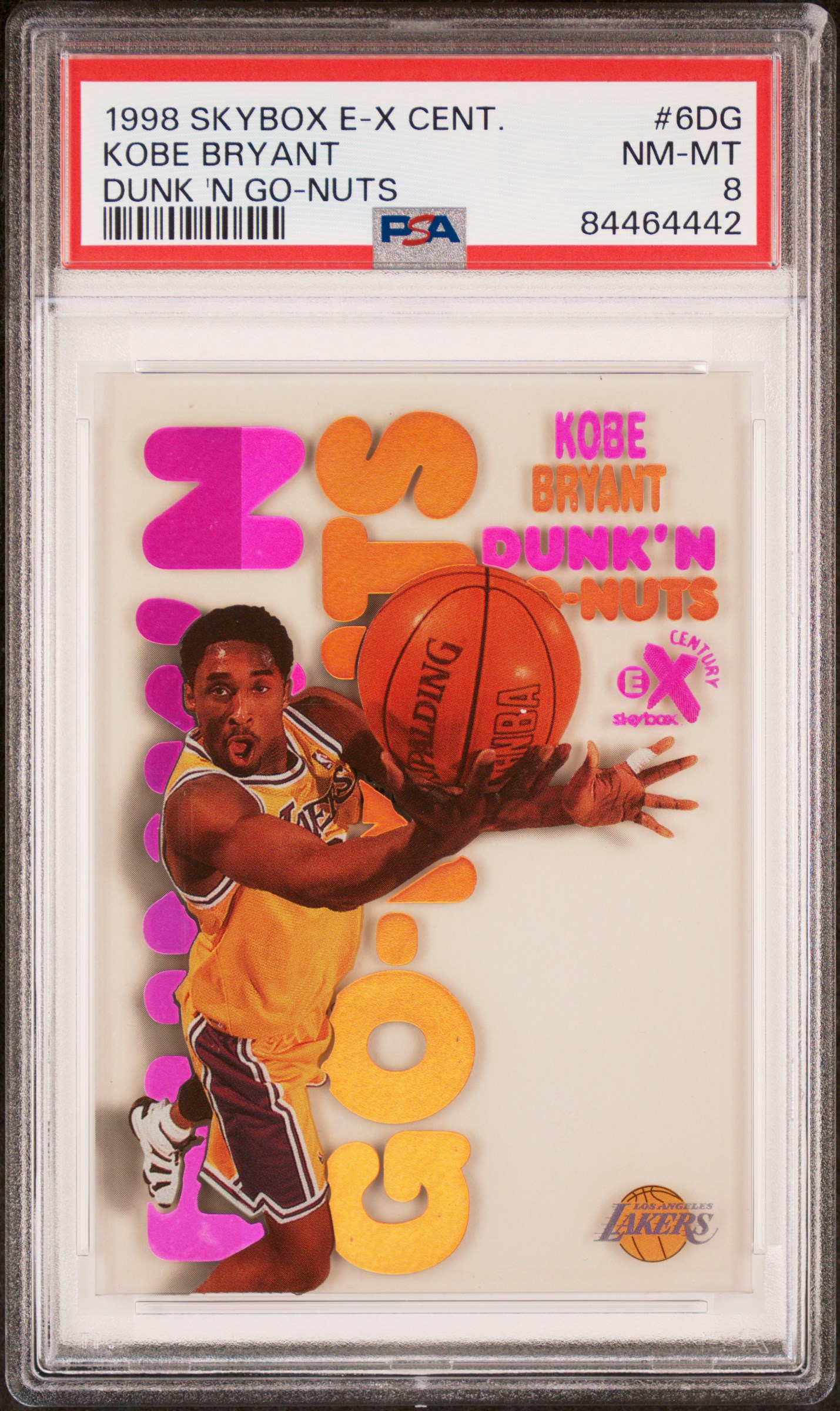 1998 KOBE BRYANT SKYBOX E-X CENTURY DUNK 'N GO-NUTS DUNK 'N GO-NUTS PSA ...