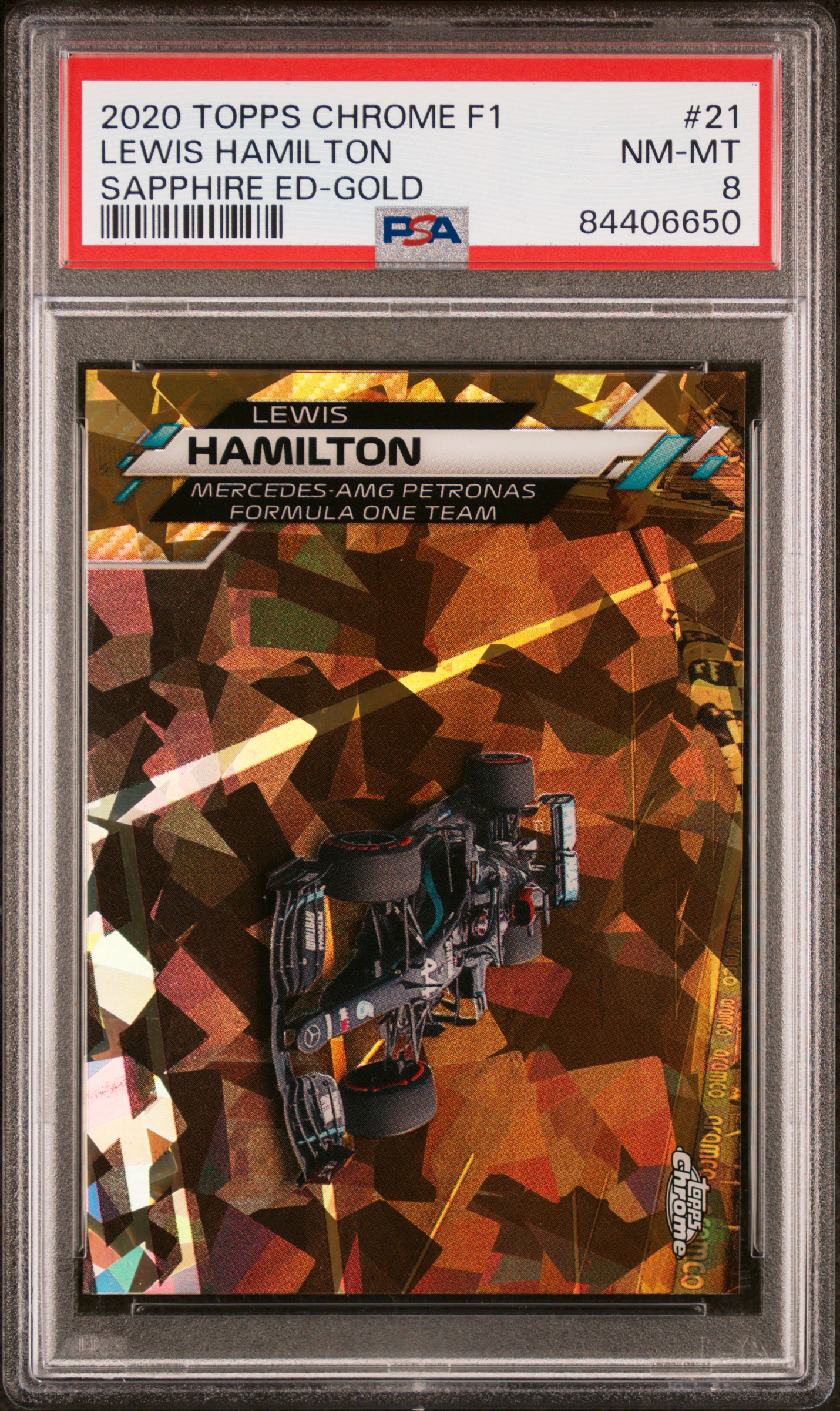 Lewis Hamilton 2020 Topps Chrome Formula 1 Sapphire Edition #1 Gold /50 ...