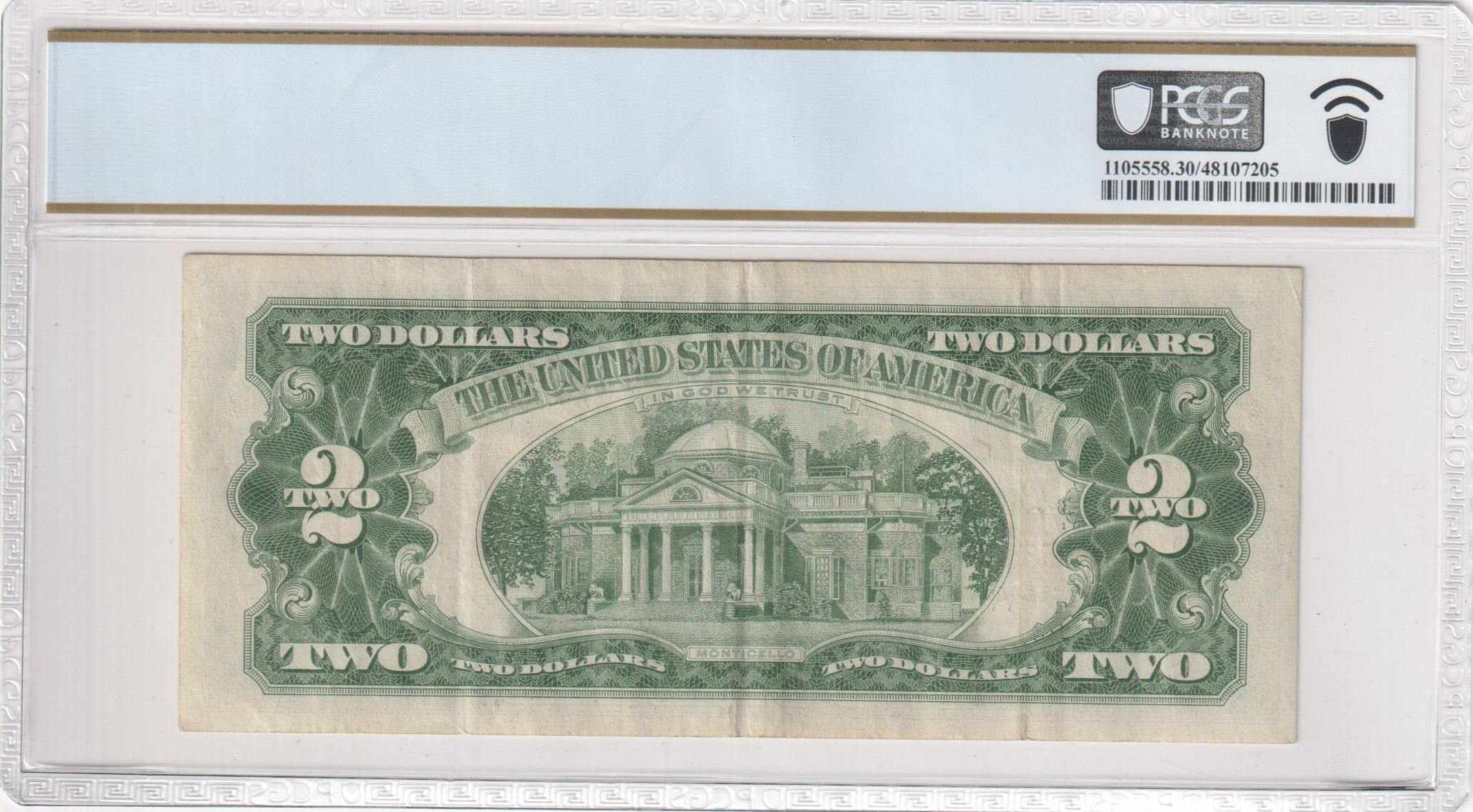 PCGS Certificate Verification Banknote Details for Cert #48107205