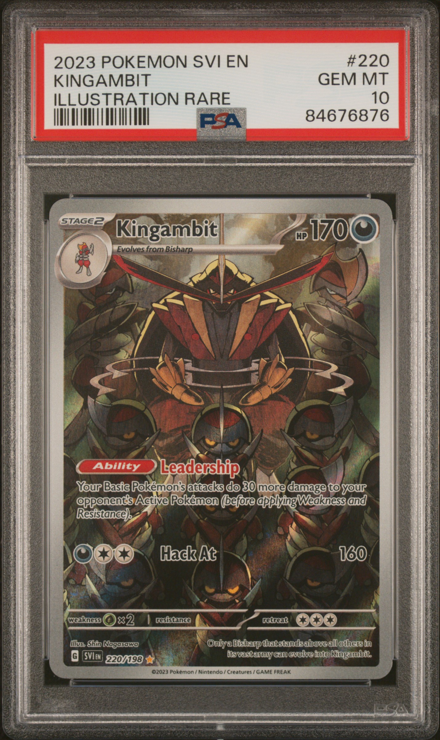 Kingambit 2023 Scarlet & Violet #220/198 Illustration Rare PSA 10 Price ...