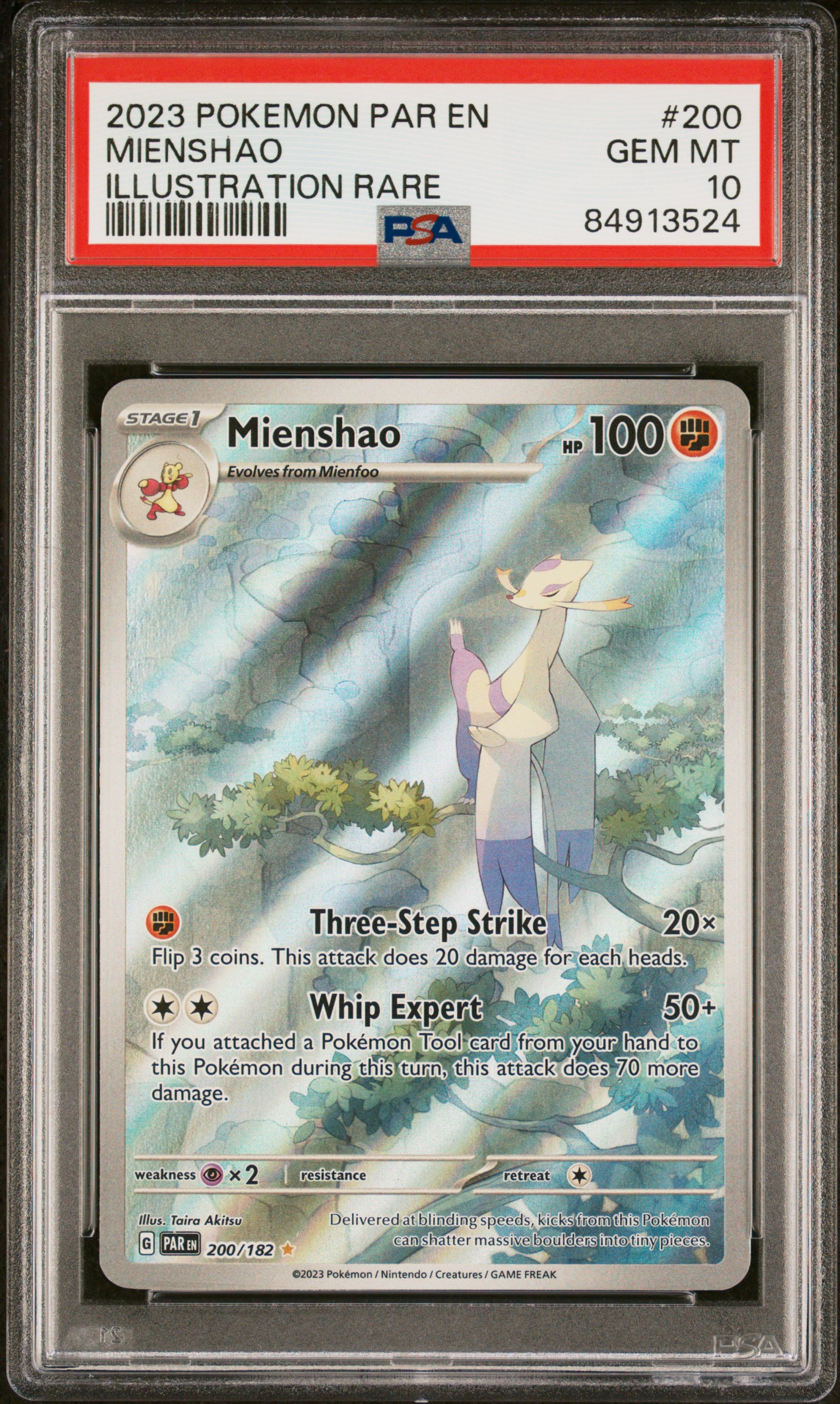 Mienshao 2023 Scarlet & Violet: Paradox Rift #200/182 Illustration Rare ...