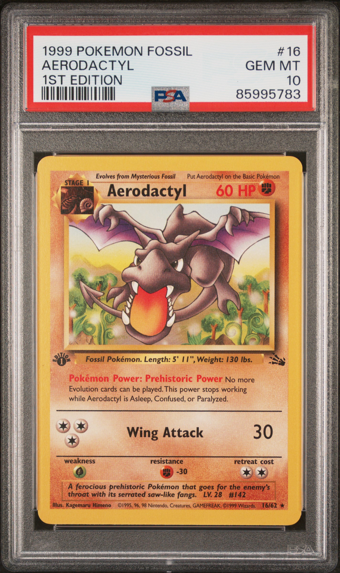 Aerodactyl 1999 Fossil #16/62 1st Edition Price Guide - Sports Card ...
