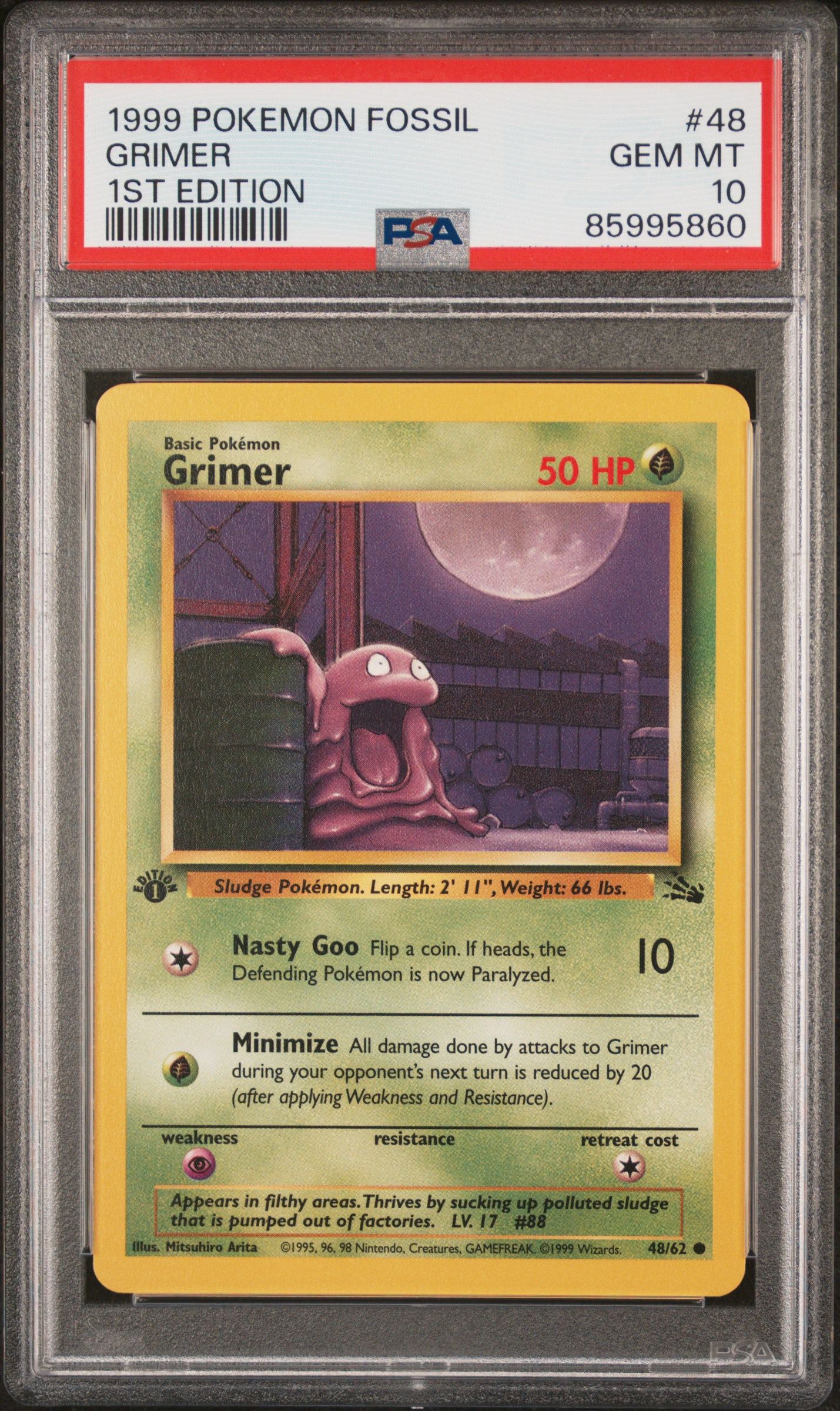 Grimer 1999 Fossil #48/62 1st Edition Price Guide - Sports Card Investor