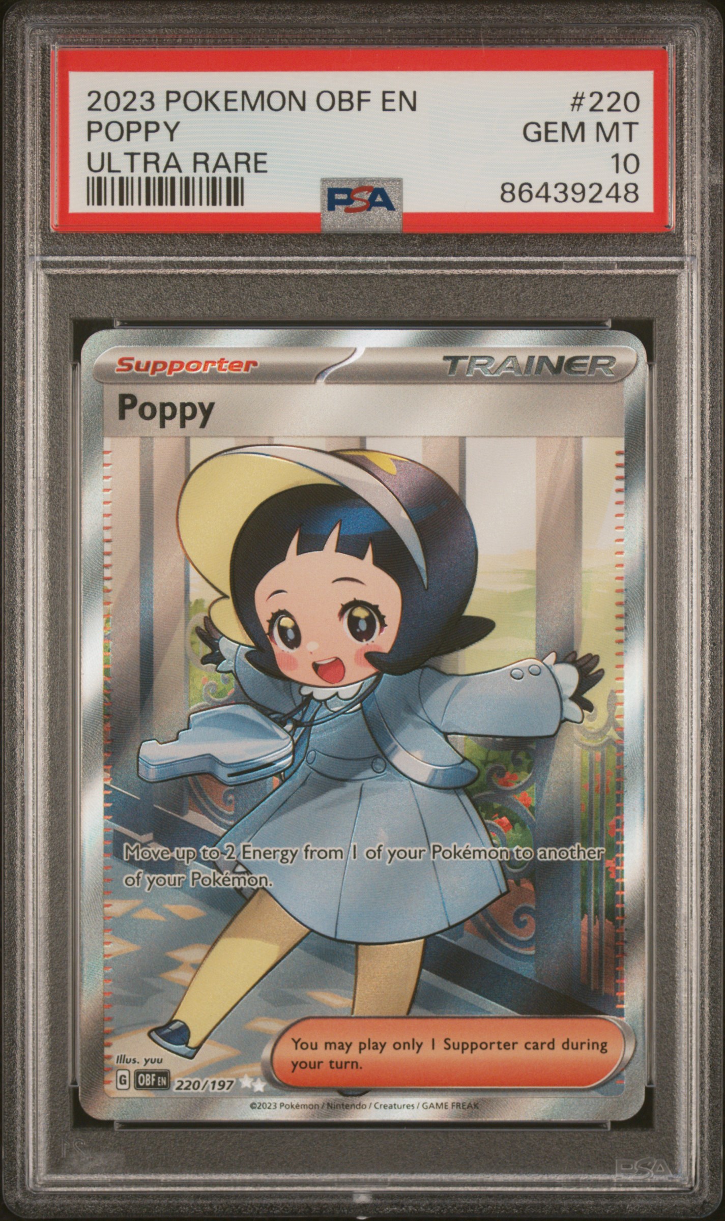 Poppy 2023 Scarlet & Violet: Obsidian Flames #220/197 Ultra Rare PSA 10 ...