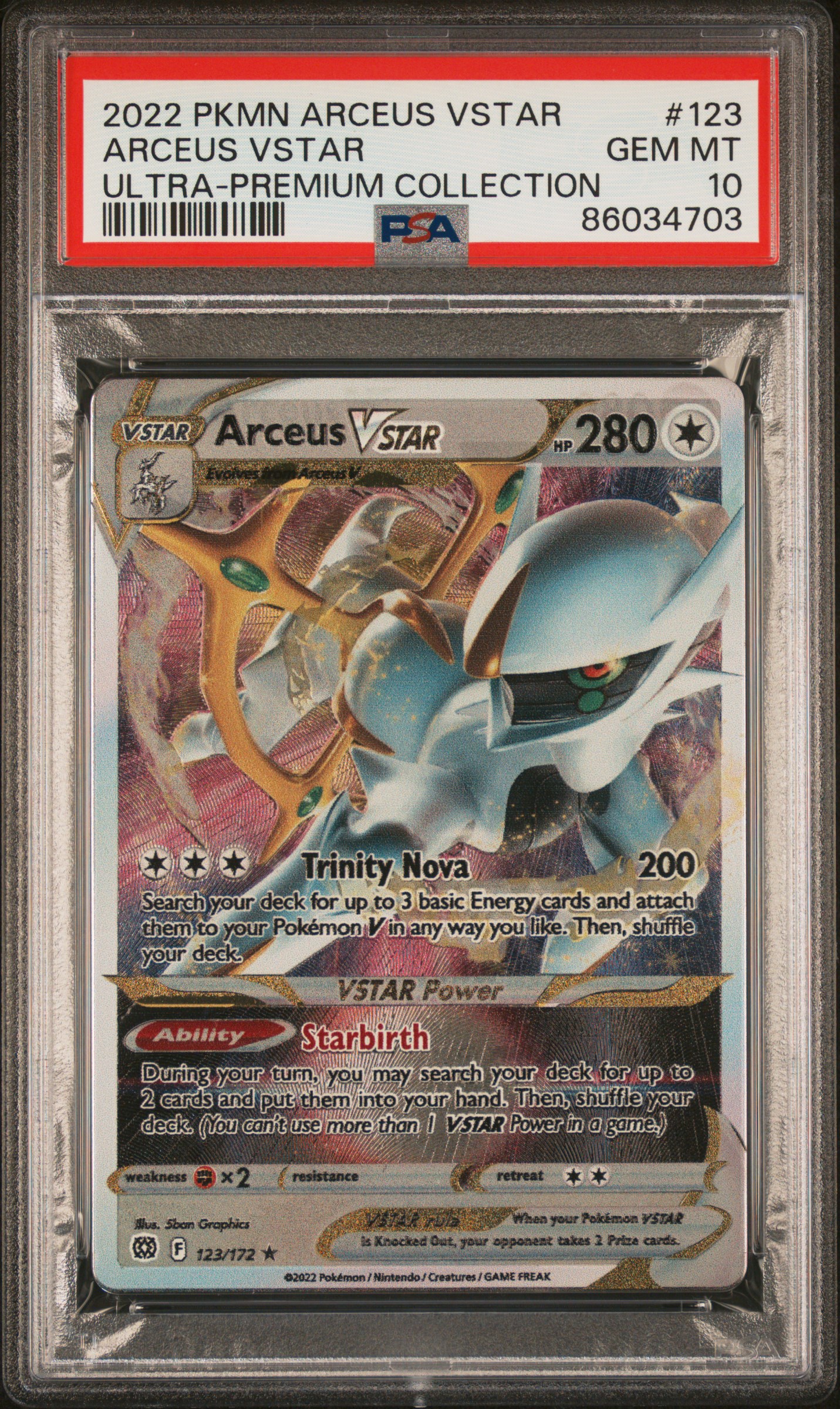 2022 ARCEUS VSTAR POKEMON ARCEUS VSTAR ULTRA-PREMIUM COLLECTION ULTRA ...