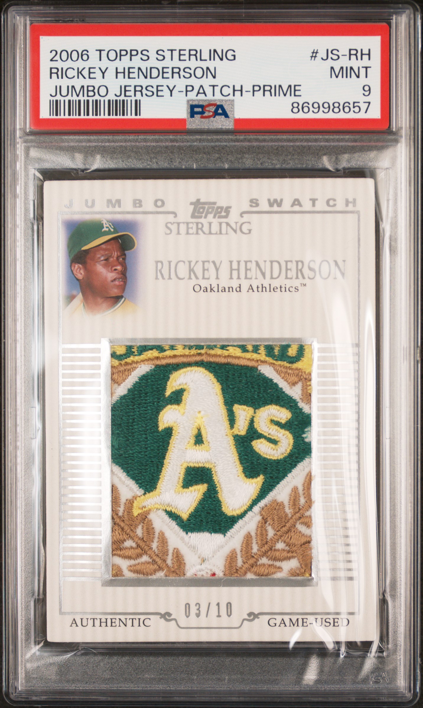 Is this Topps Sterling Rickey Henderson patch actually game used ...