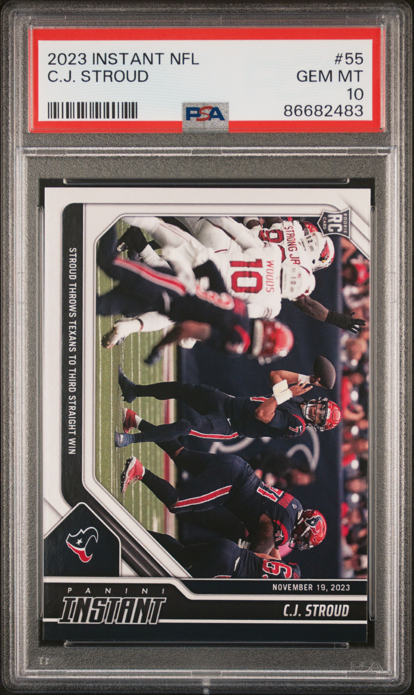 CJ Stroud 2023 Panini Instant #55 Base (Print Run: 1,643) PSA 10 Price ...