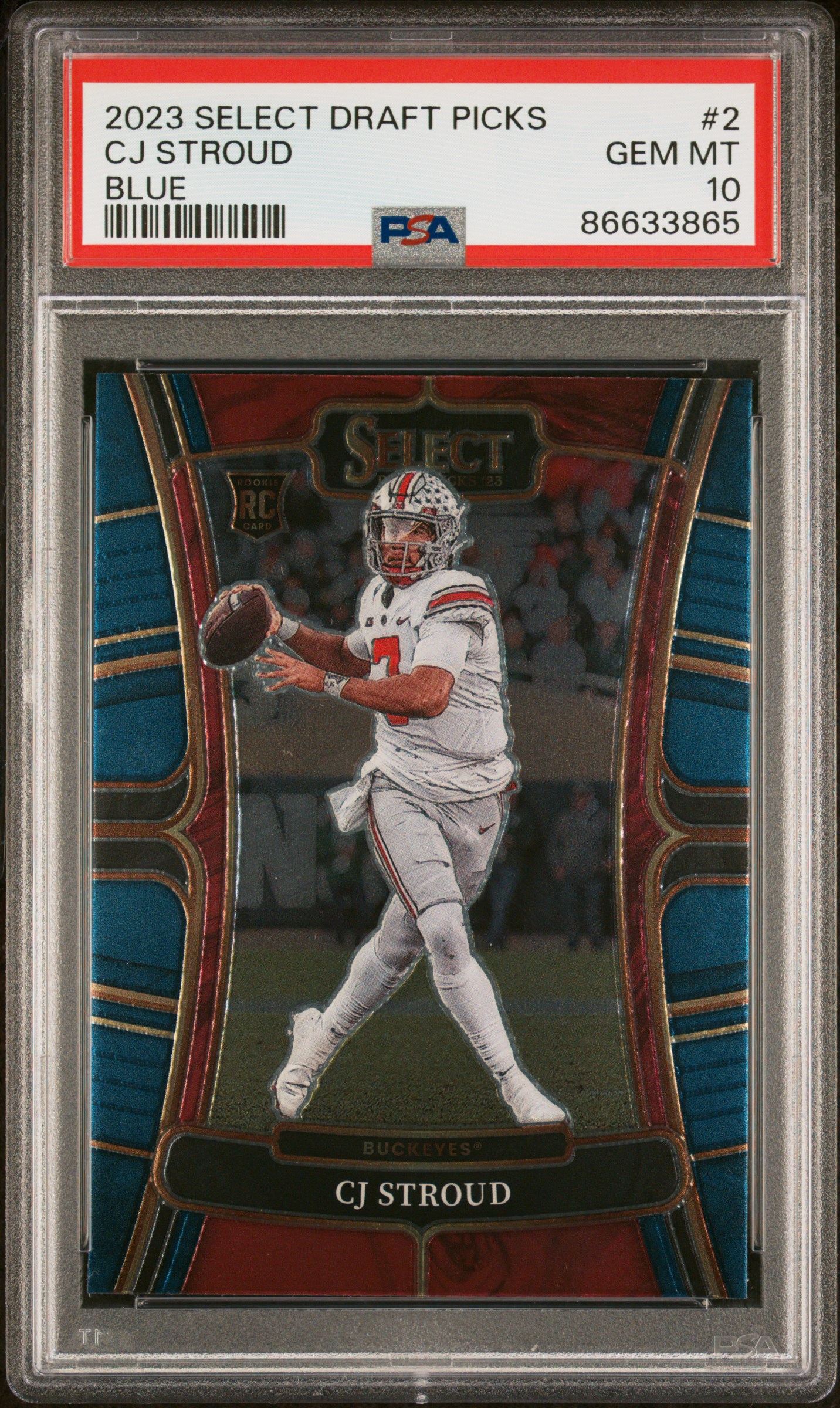 CJ Stroud 2023 Select Draft Picks #2 Concourse Blue Price Guide - Sports Card Investor