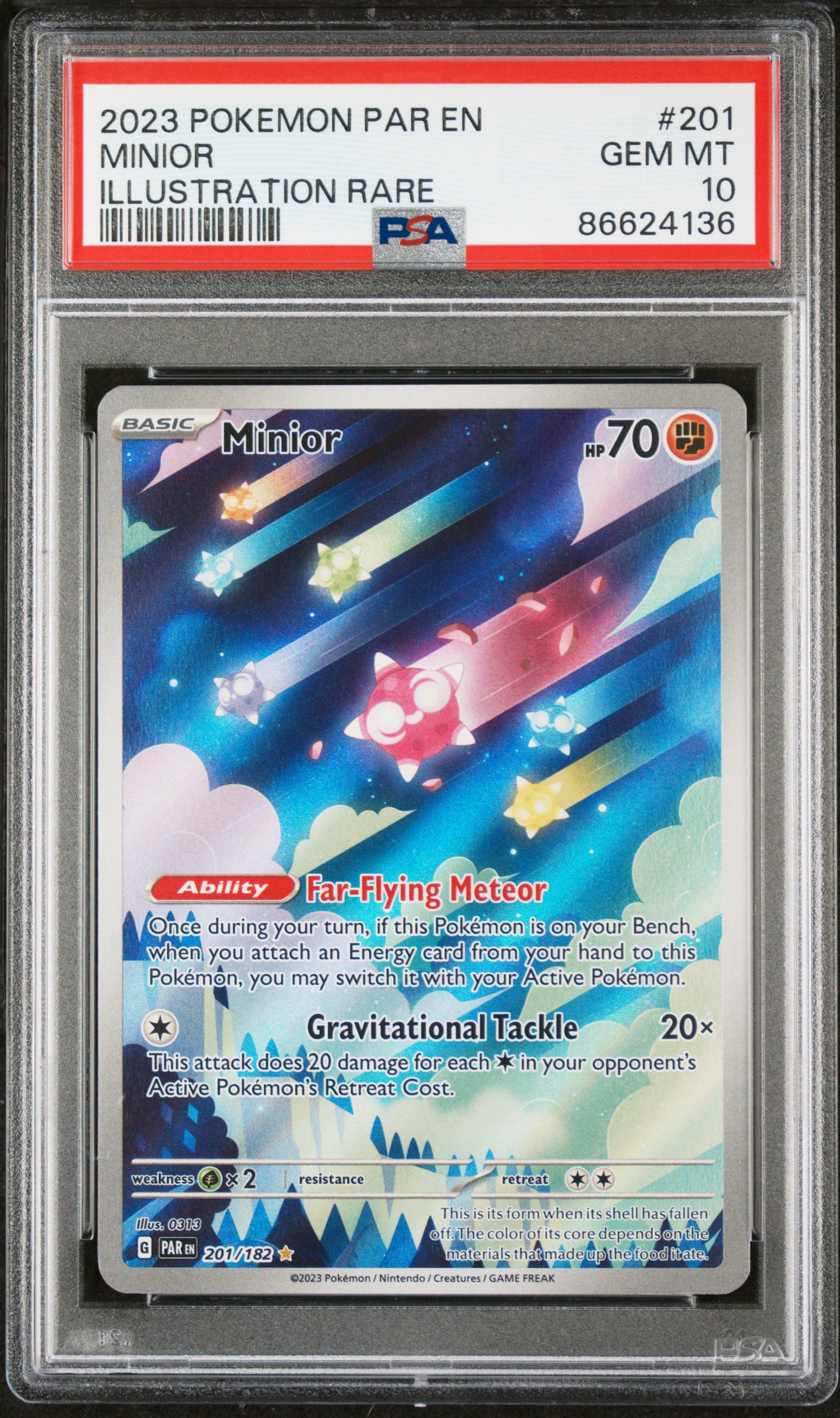 Minior 2023 Scarlet & Violet: Paradox Rift #201/182 Illustration Rare ...