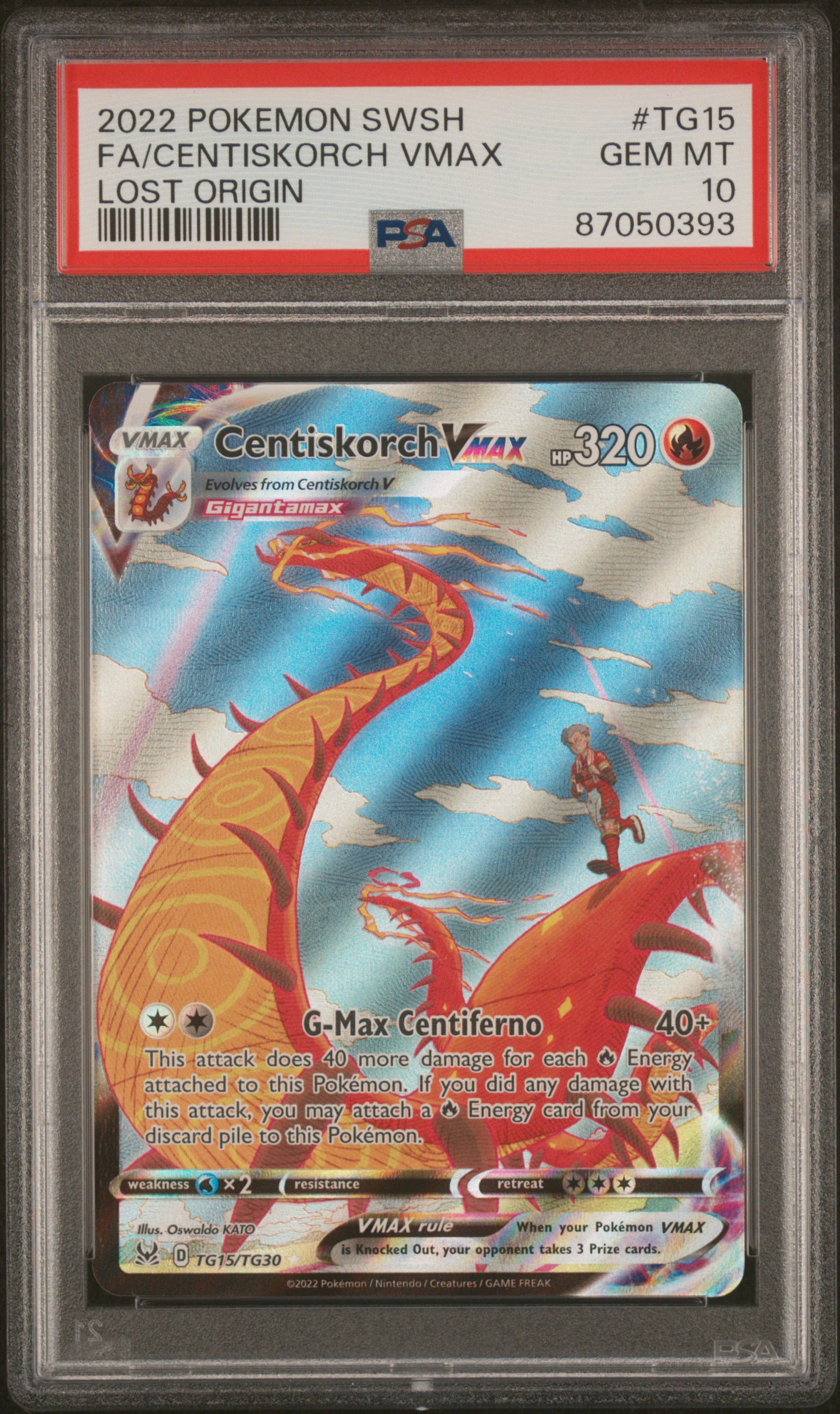 Centiskorch VMAX 2022 Sword & Shield: Lost Origin #TG15/TG30 Trainer Gallery PSA 10 Price Guide ...