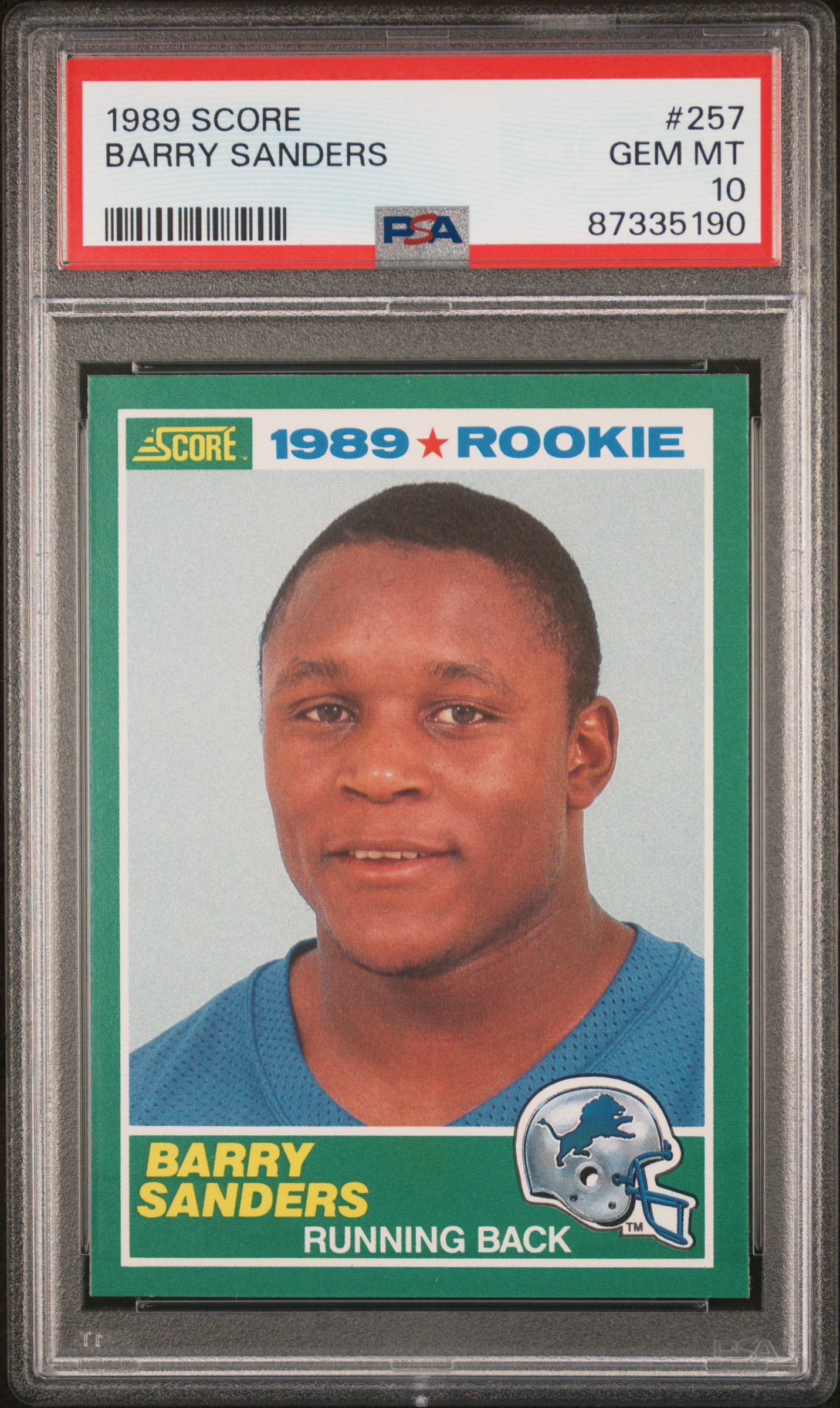 Barry Sanders 1989 Score #257 Base Price Guide - Sports Card Investor