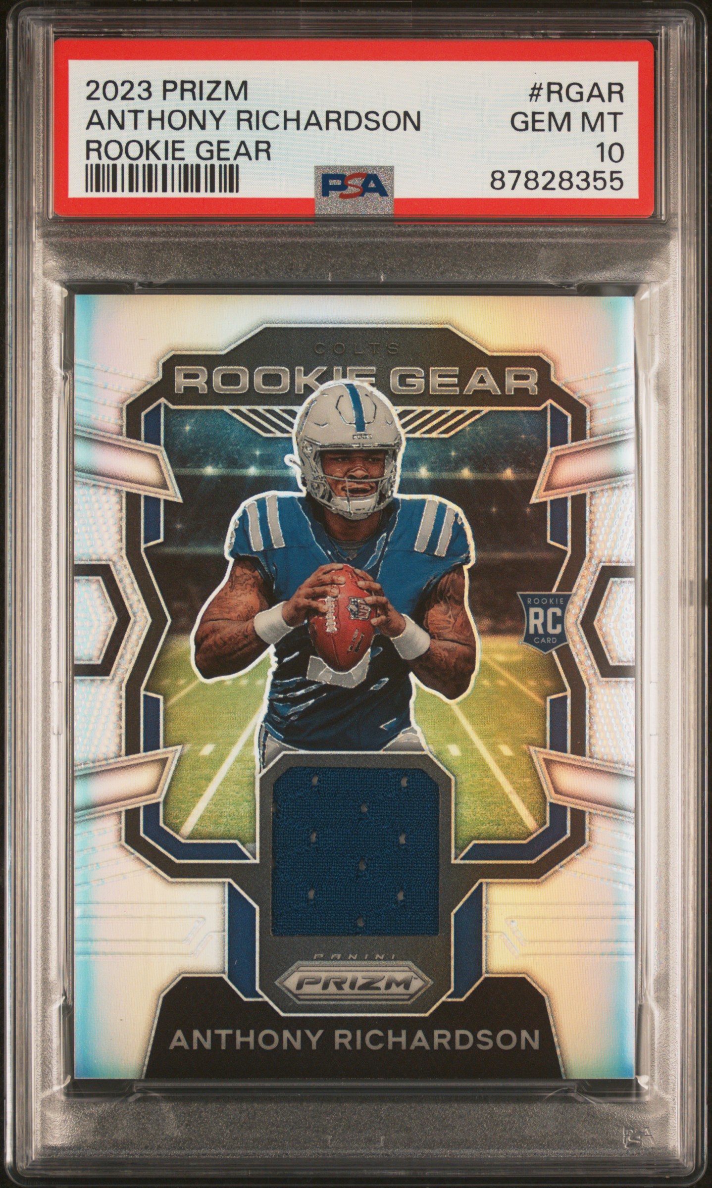 Anthony Richardson 2023 Prizm #RG-AR Rookie Gear Price Guide - Sports ...