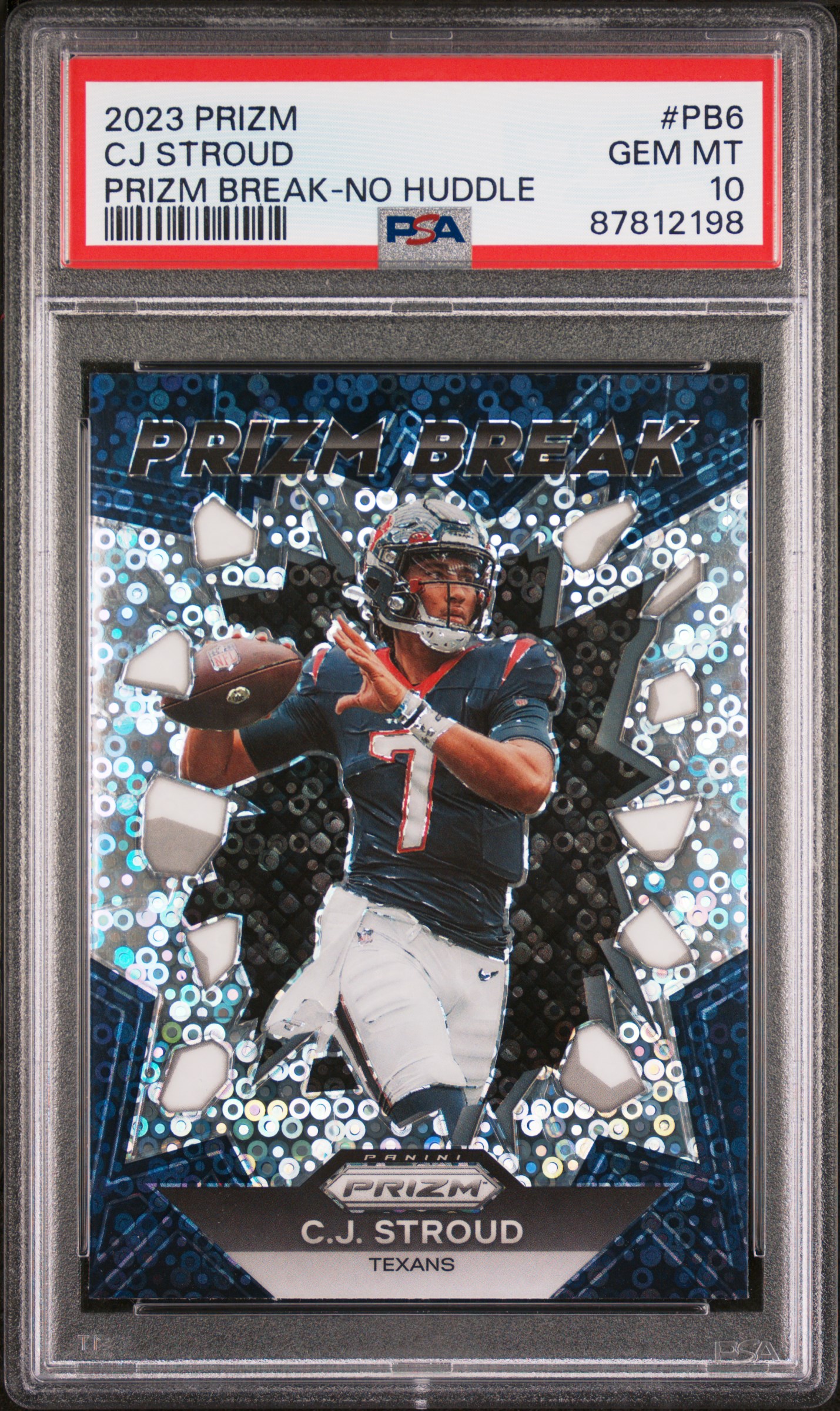 CJ Stroud 2023 Prizm #PB-6 Prizm Break - No Huddle PSA 10 Price Guide ...