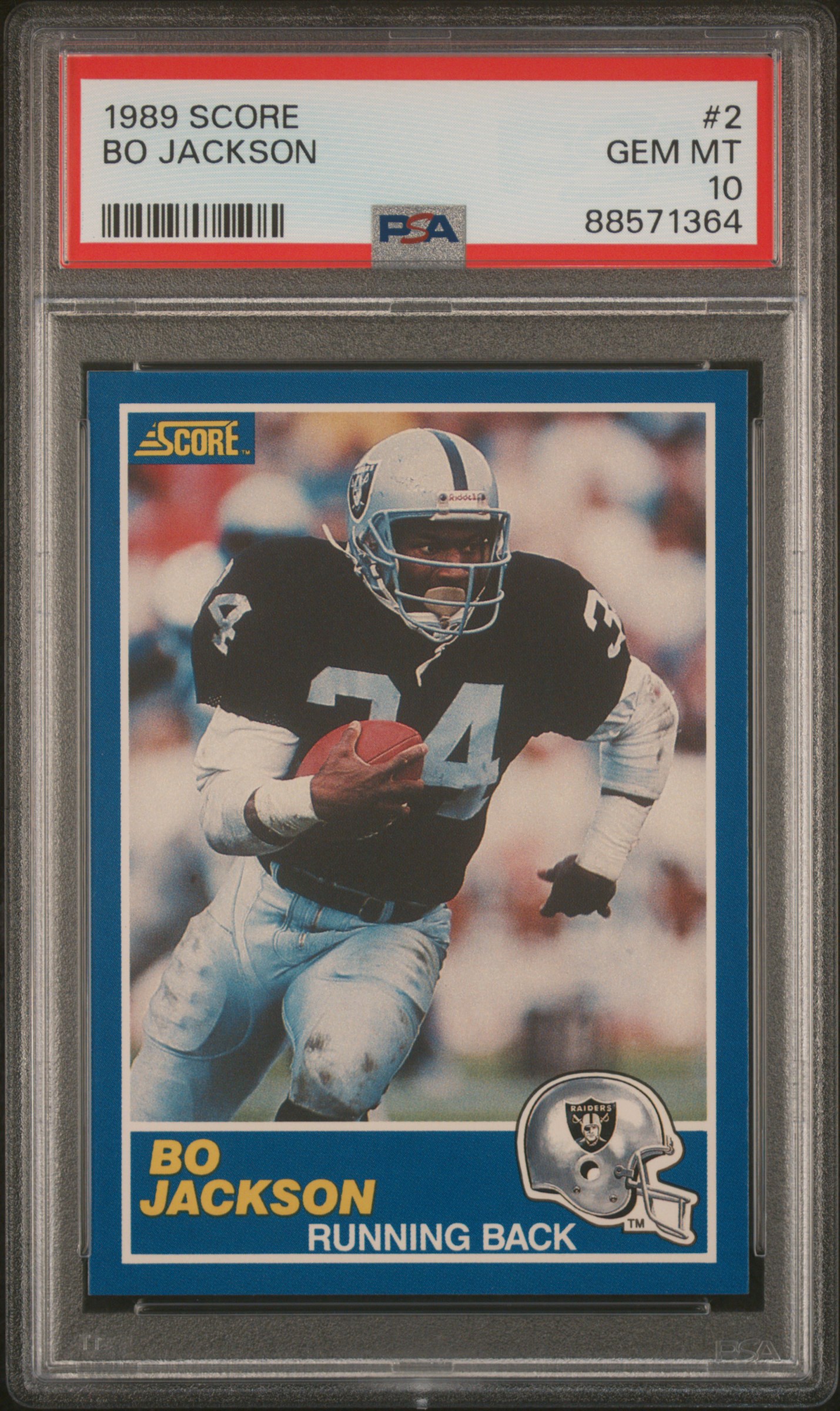 Bo Jackson 1989 Score #2 Base PSA 10 Price Guide - Sports Card Investor