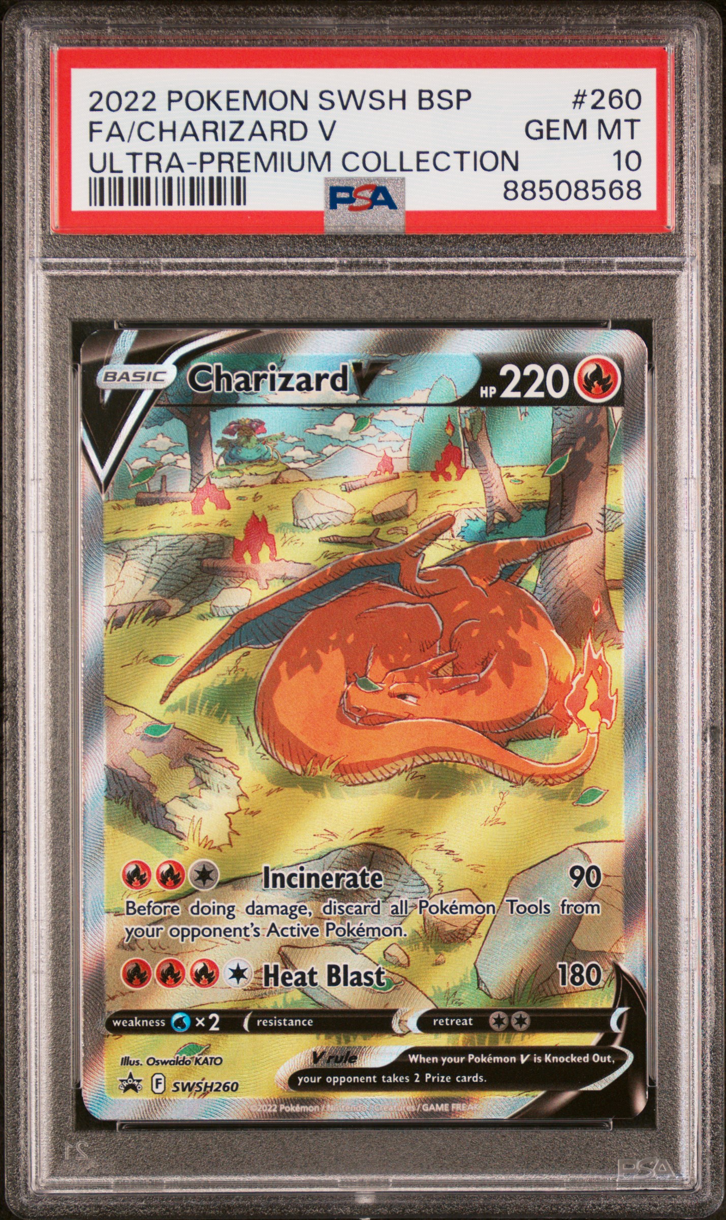2022 FA/CHARIZARD V POKEMON SWSH BLACK STAR PROMO ULTRA-PREMIUM ...