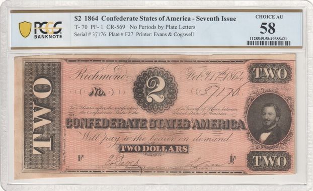 PCGS Certificate Verification Banknote Details for Cert #49388421