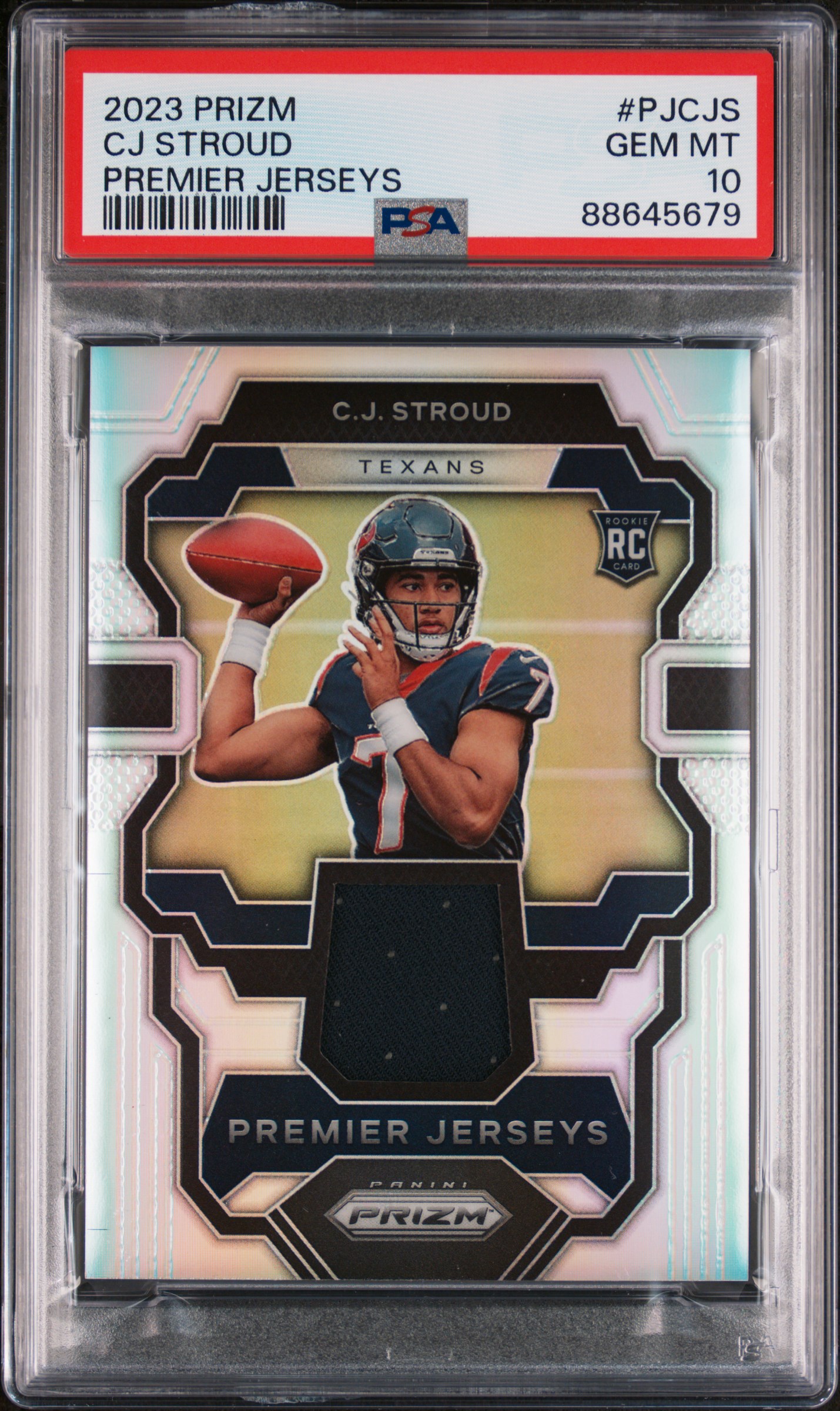 CJ Stroud 2023 Prizm #PJ-CJS Premier Jerseys Price Guide - Sports Card ...