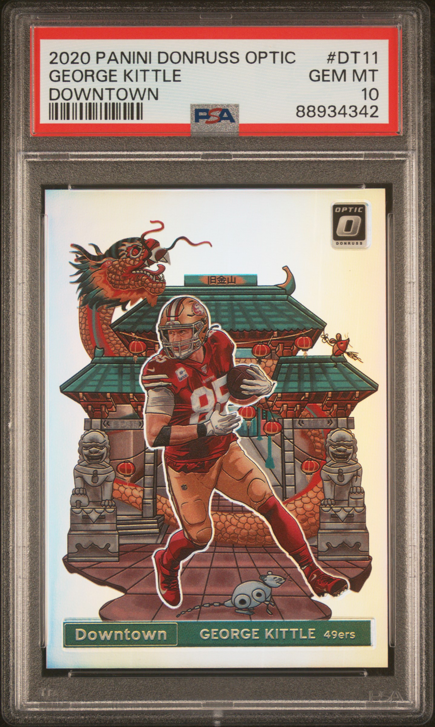 George Kittle 2020 Optic #DT-11 Downtown /(SSP) Price Guide - Sports ...