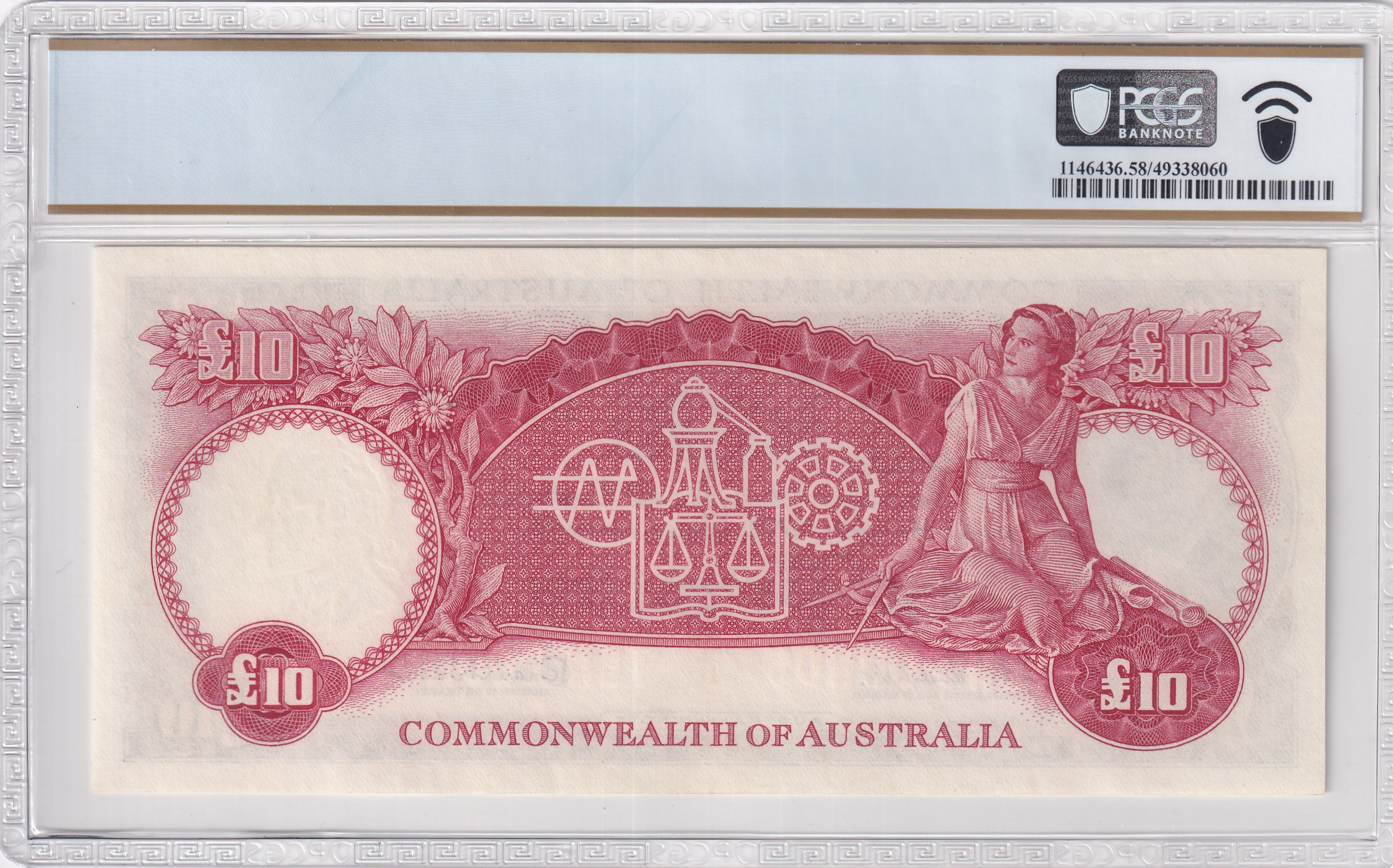 Pick # 36a ND (1960) 10 Pounds Commonwealth of Australia, Reserve Bank ...
