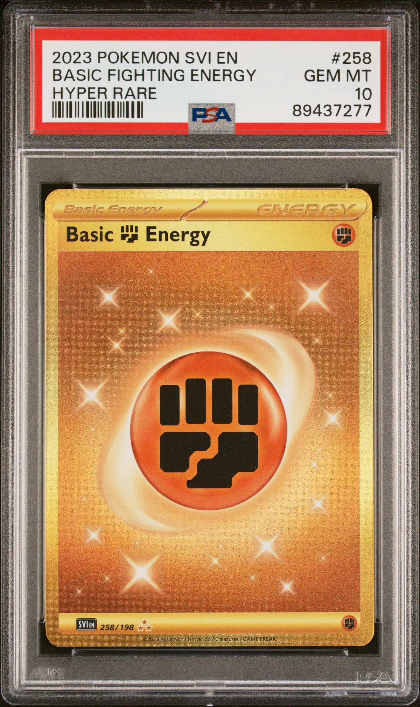 Basic Fighting Energy 2023 Scarlet & Violet #258/198 Hyper Rare (Secret ...