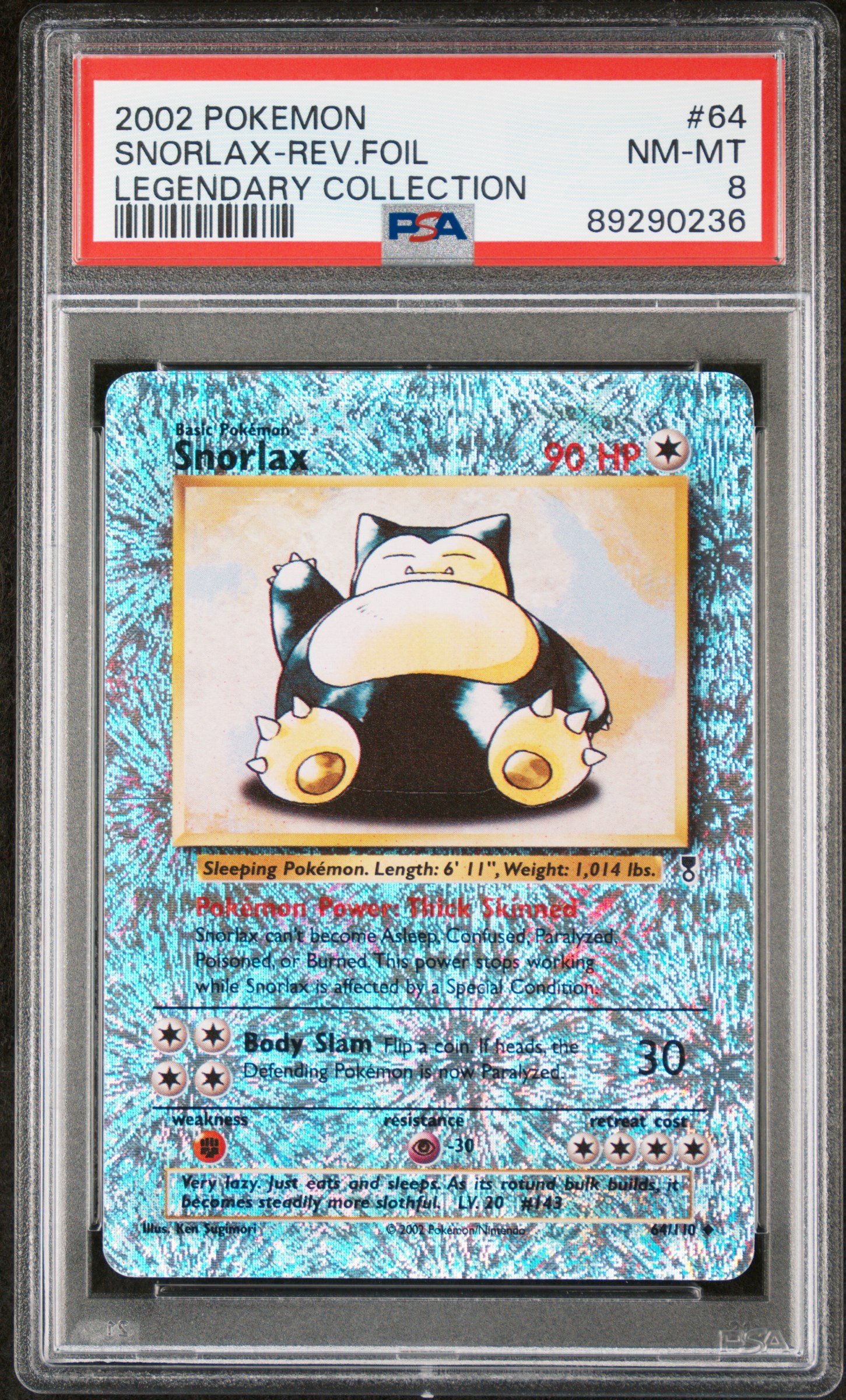 Snorlax 2002 Legendary Collection #64 Reverse Holo Price Guide - Sports ...